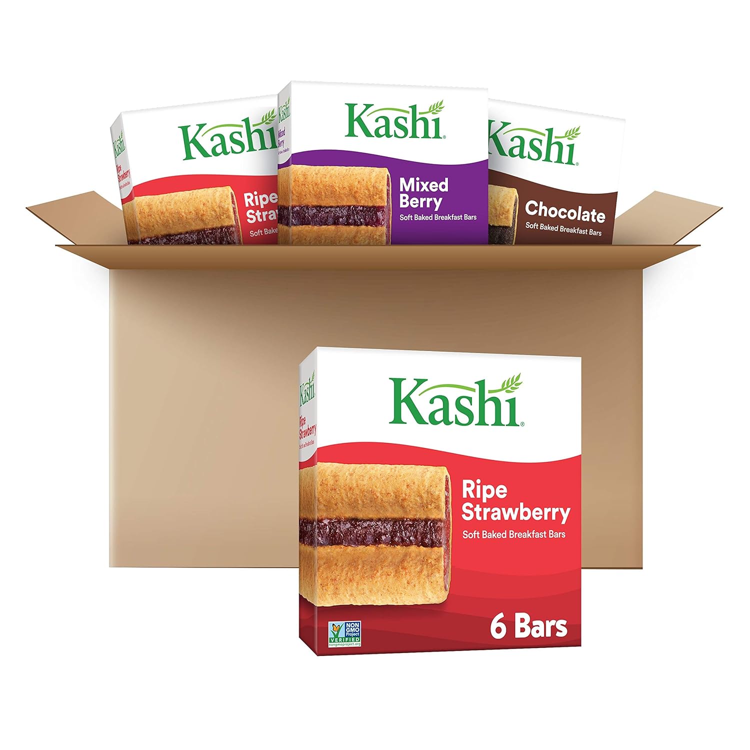 Amazon.com: Kashi Chewy Granola Bars, 4 Flavor Variety Pack, Whole ...