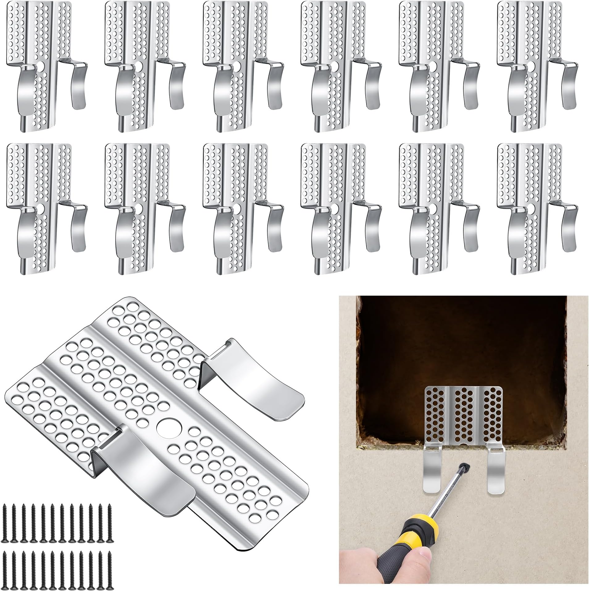 WALLWEB Innovative Drywall Repair Kit - 2 inches plus Hole Patch ...