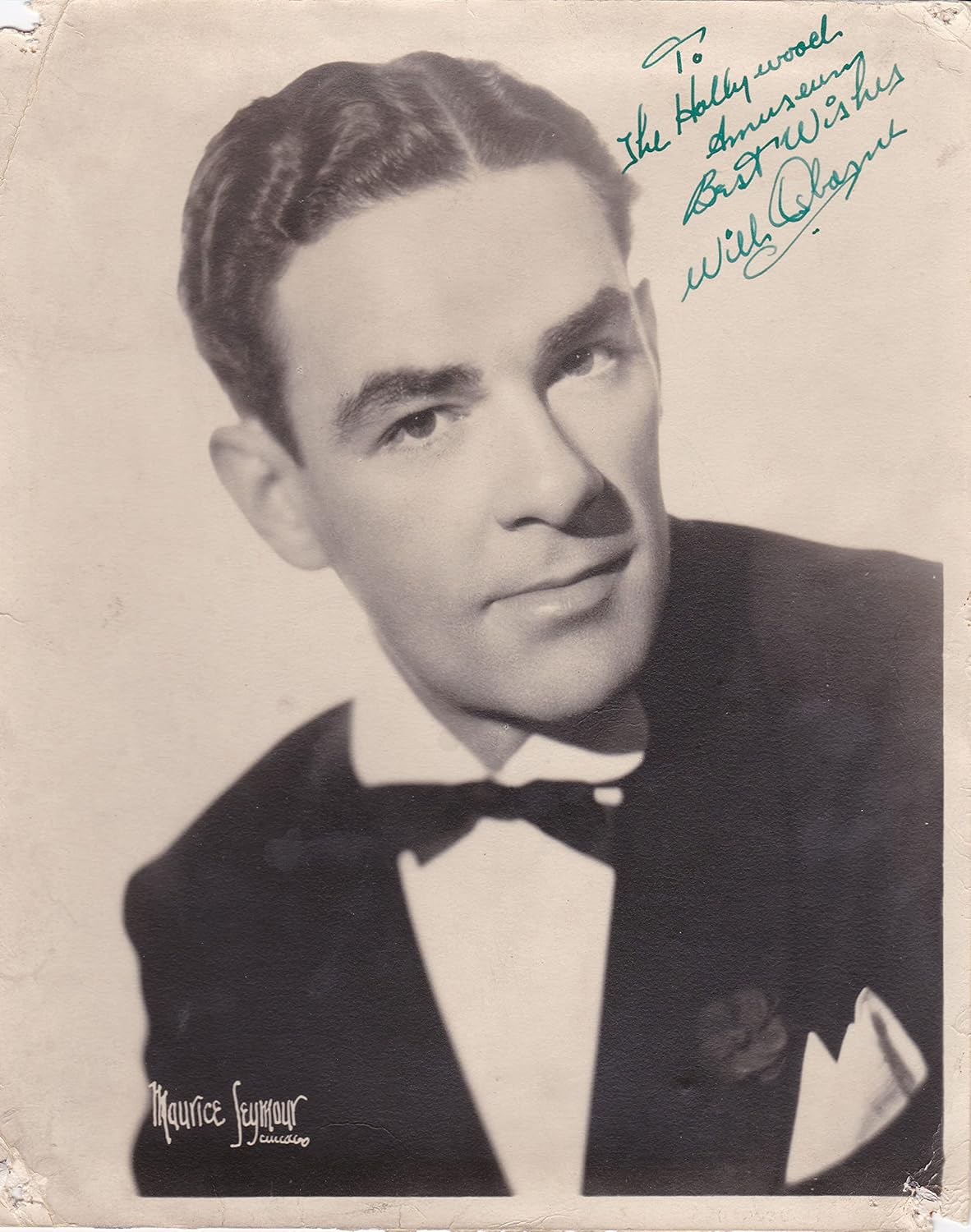 PHOTOGRAPH INSCRIBED TO HARRY WILKINSON'S HOLLYWOOD MUSEUM AND SIGNED ...
