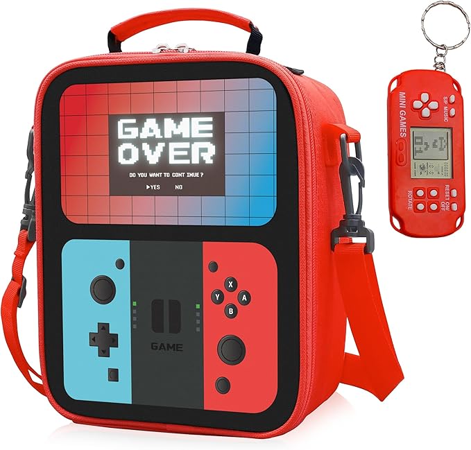 Amazon.com: Game Console Insulated Lunch Bag for Kids & Teens – Large ...