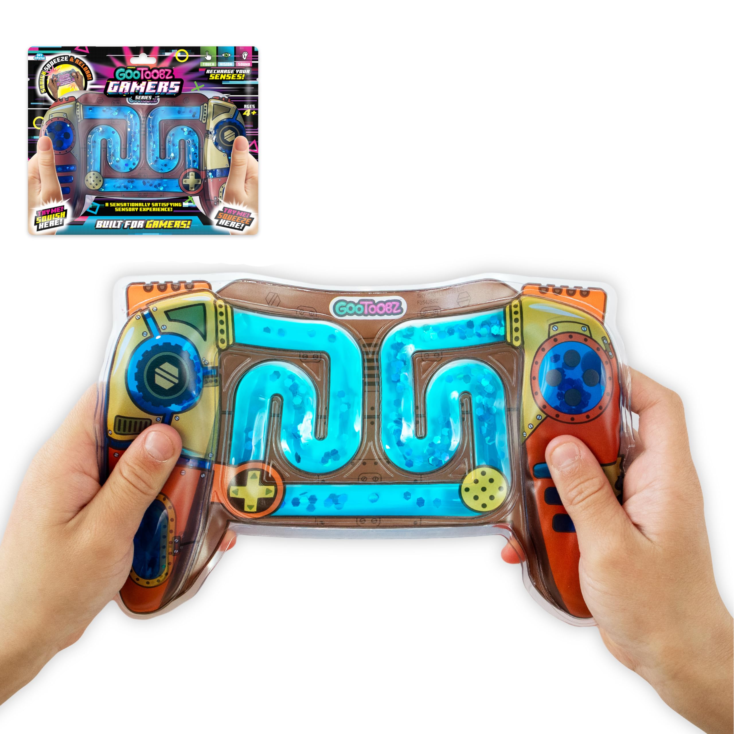 Amazon.com: GooToobz Gamers, Squishy Sensory Game Controllers Filled ...