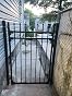 Amazon.com : XCEL - Black Steel Anti-Rust Fence Gate - Sharp End ...