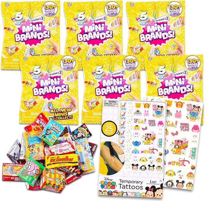 Amazon.com: Mini Brands Mystery Case Party Favors - 6 Pk Mini Surprise ...