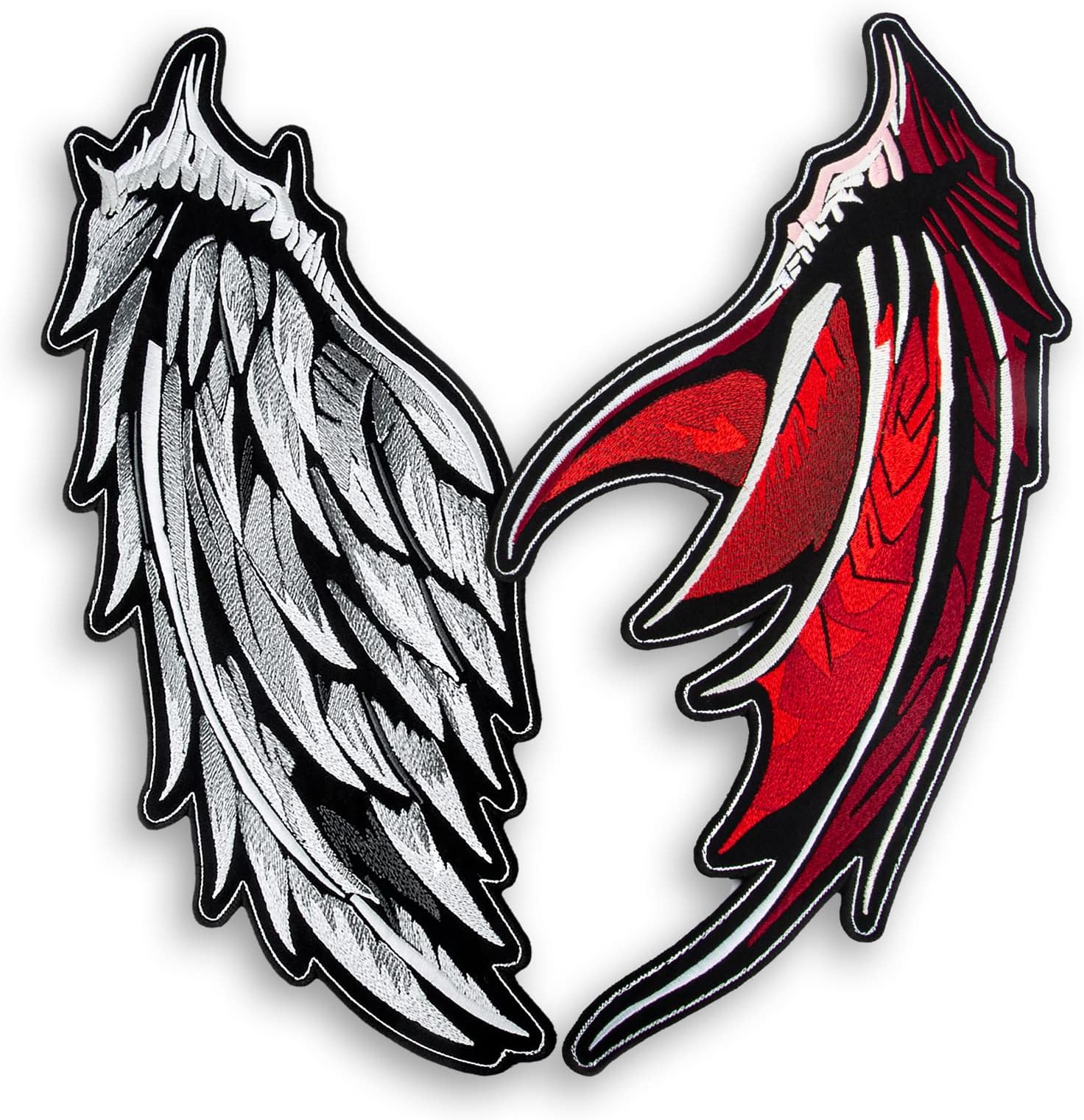 Amazon.com: EMBROVERSE Angel Wings Large Back Patch – Angelic Halloween ...