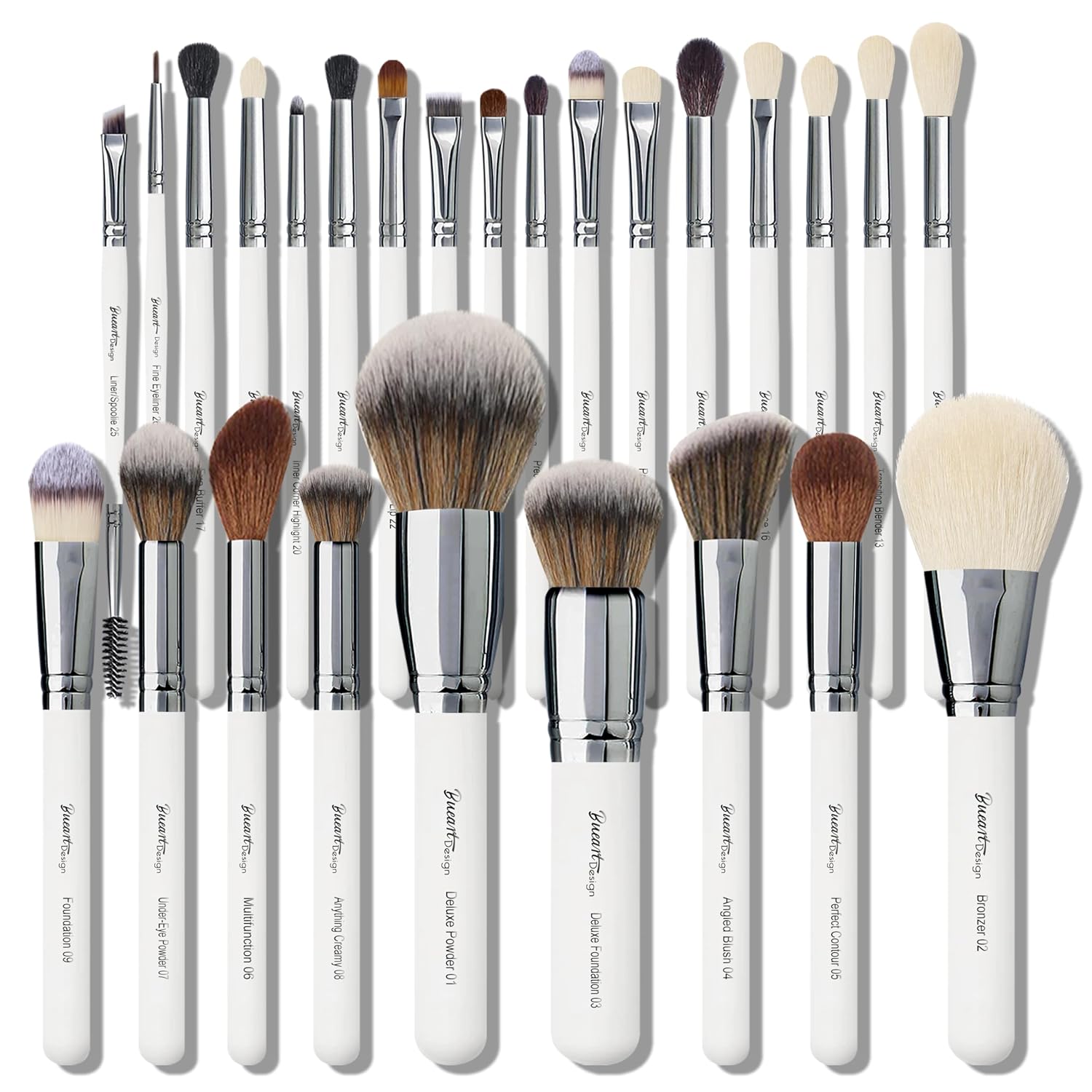 Amazon.com: Professional Makeup Artist Brushes Set 26Pcs Real Natural ...