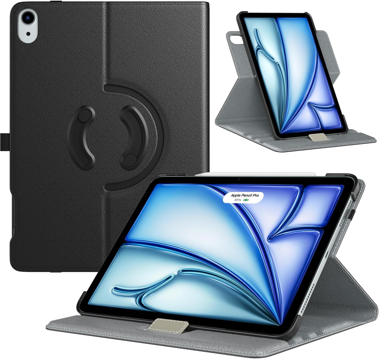 Amazon.com: TiMOVO Rotating Case for iPad Air 11 inch M3/M2 (2025/2024 ...