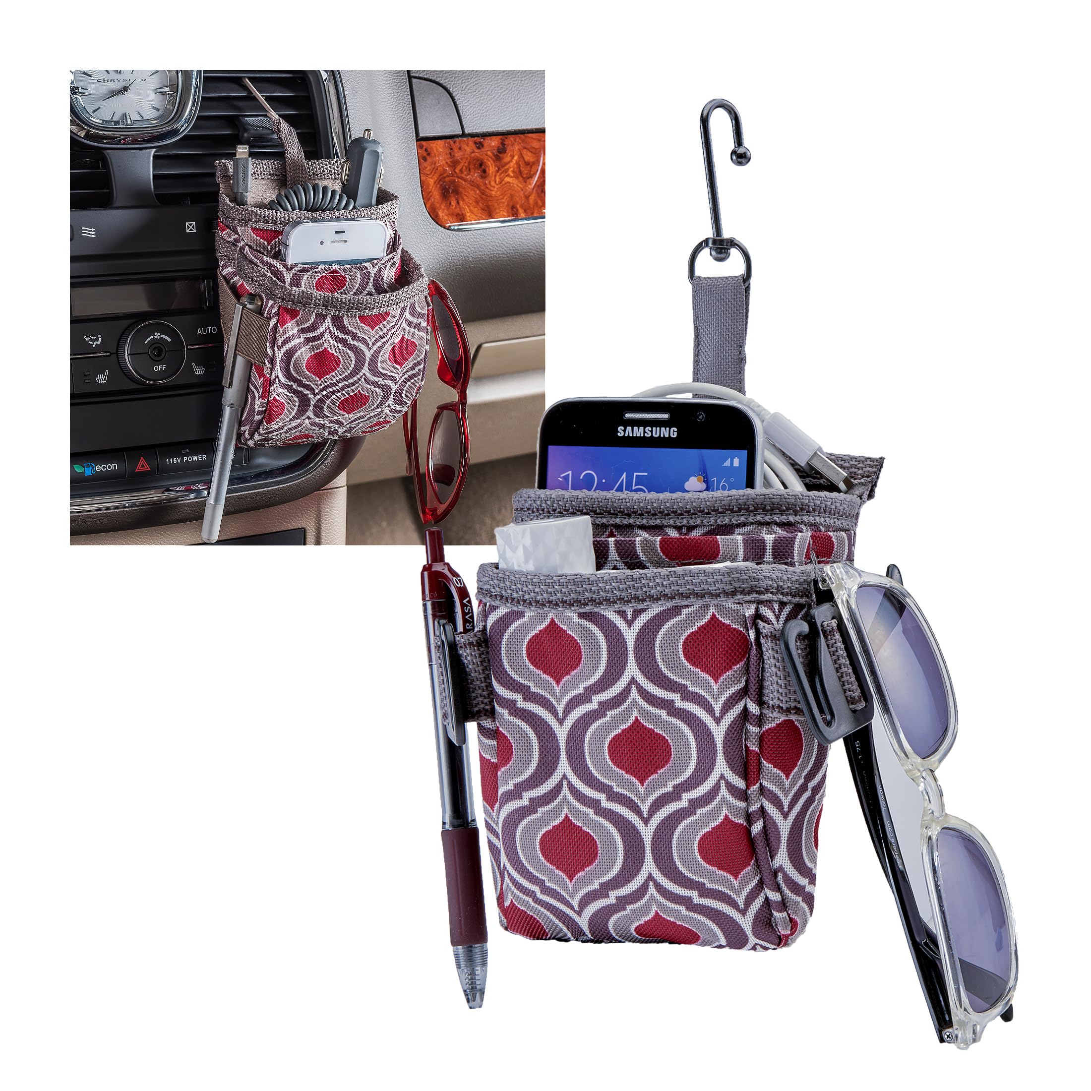 High Road DriverPockets Car Phone Holder Air Vent Pouch and Front Seat ...