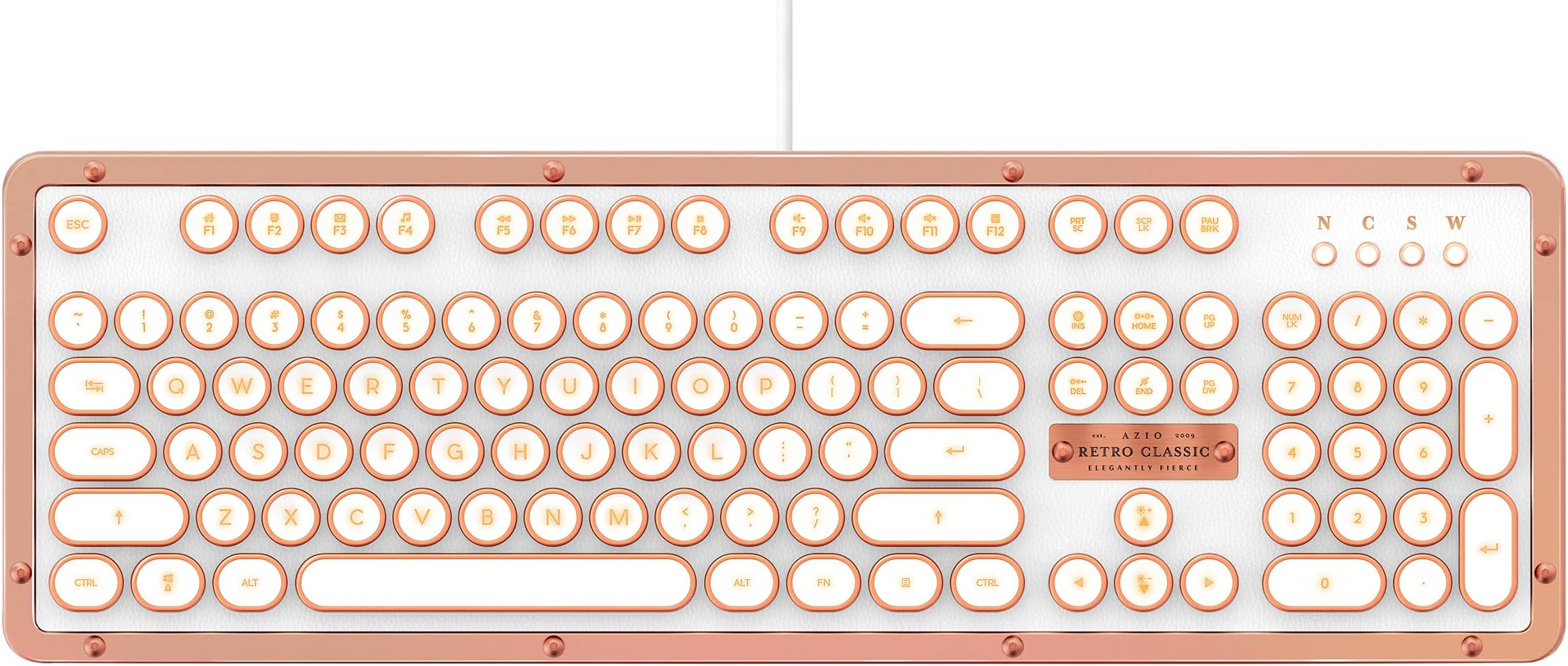 Amazon.com: Azio Retro Classic Bluetooth (Posh) - Wireless/USB Wired ...