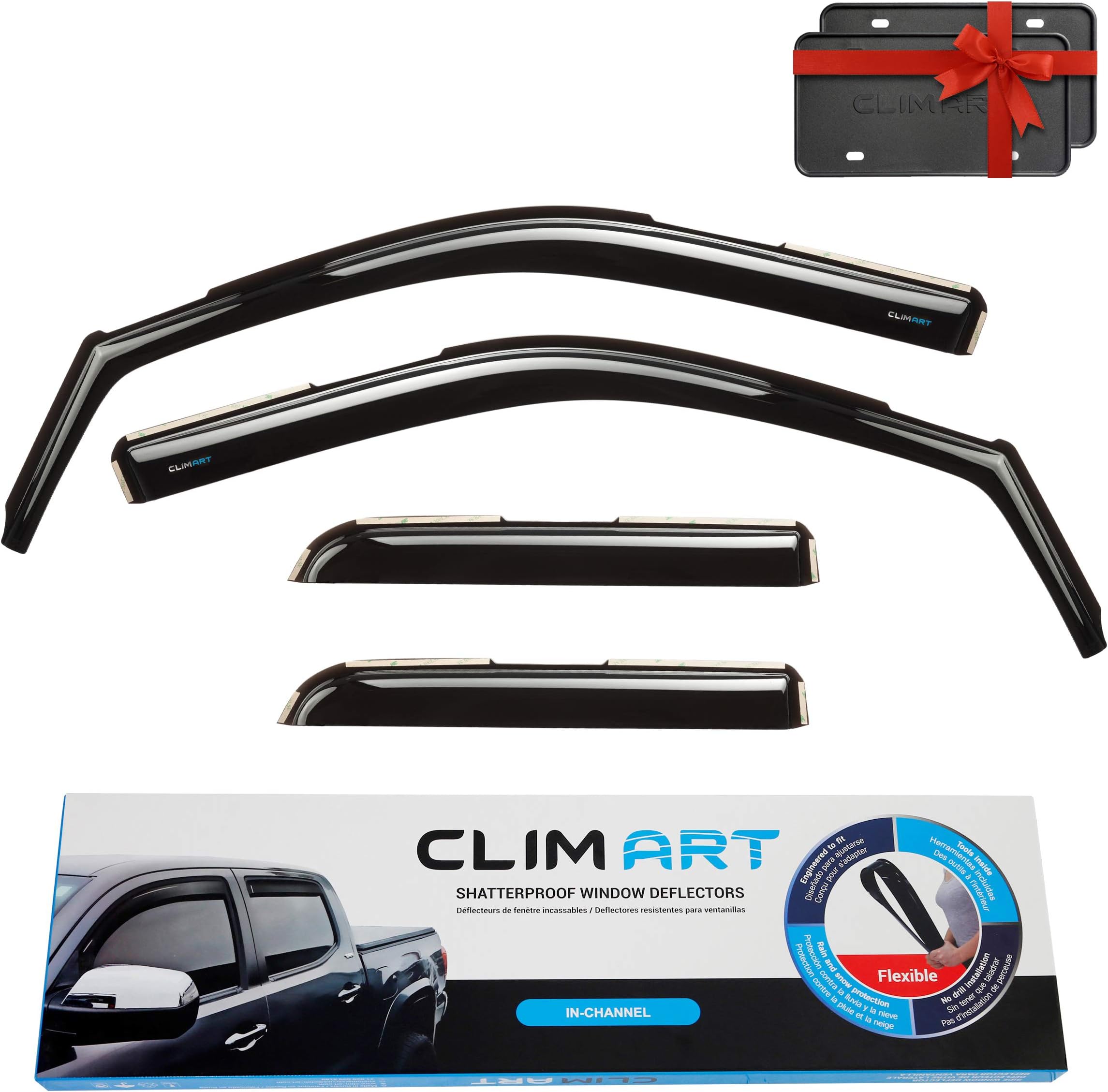 Amazon.com: CLIM ART in-Channel Incredibly Durable Rain Guards for ...
