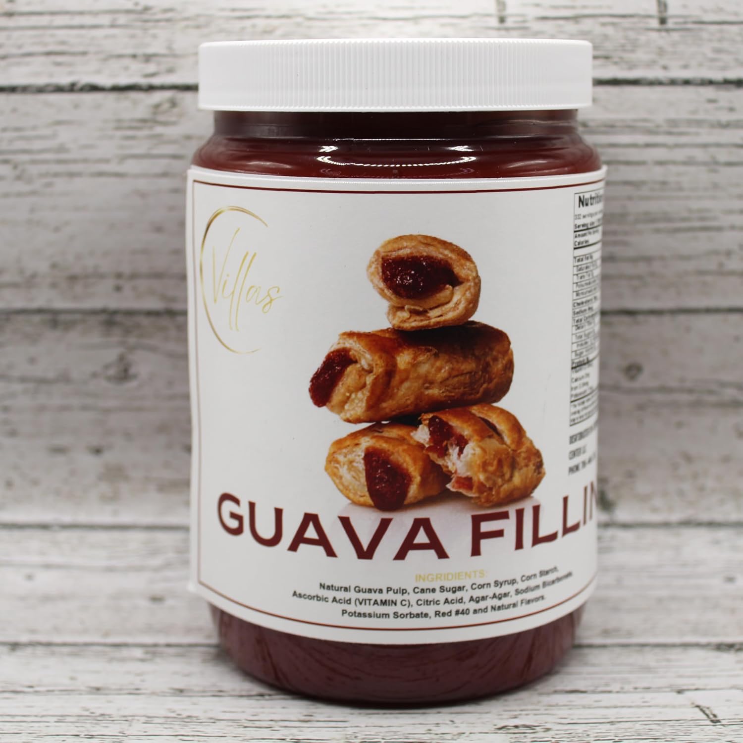 Amazon.com : Villa's Guava Cake and Pastry Filling, Pie Filling, Guava ...