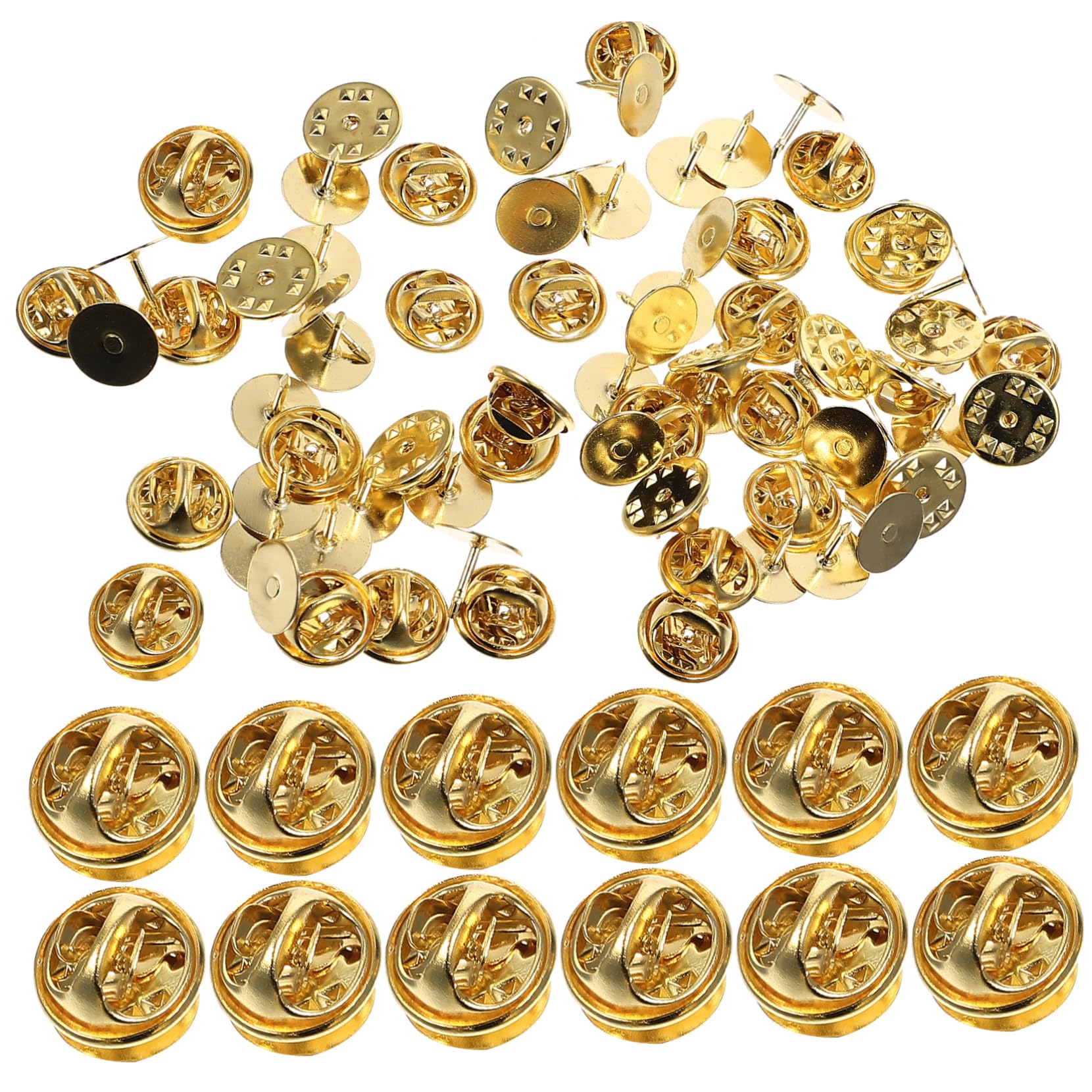 Amazon.com: Gogogmee 50 Sets Butterfly Clutch with Locking for Lapel ...