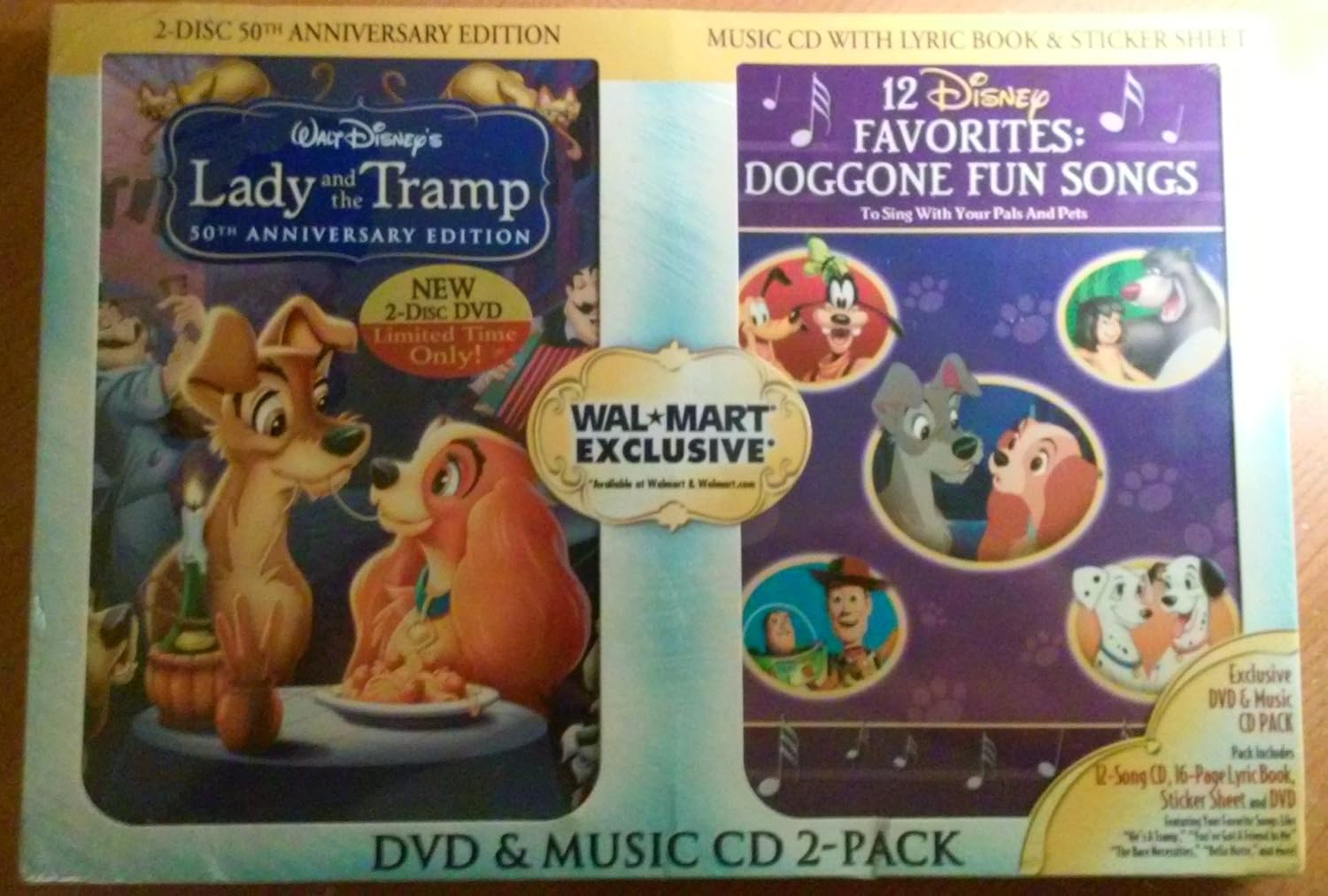 Lady and the Tramp (DVD Music CD) (50th Anniversary Edition) (Platinum ...
