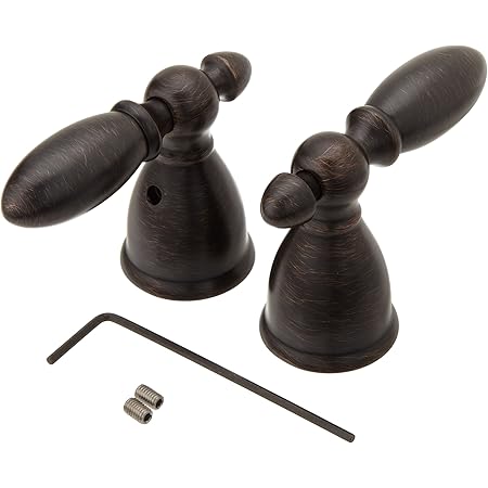 Delta Faucet RP64476RB Victorian Two Lever Handle Kit, Venetian Bronze ...