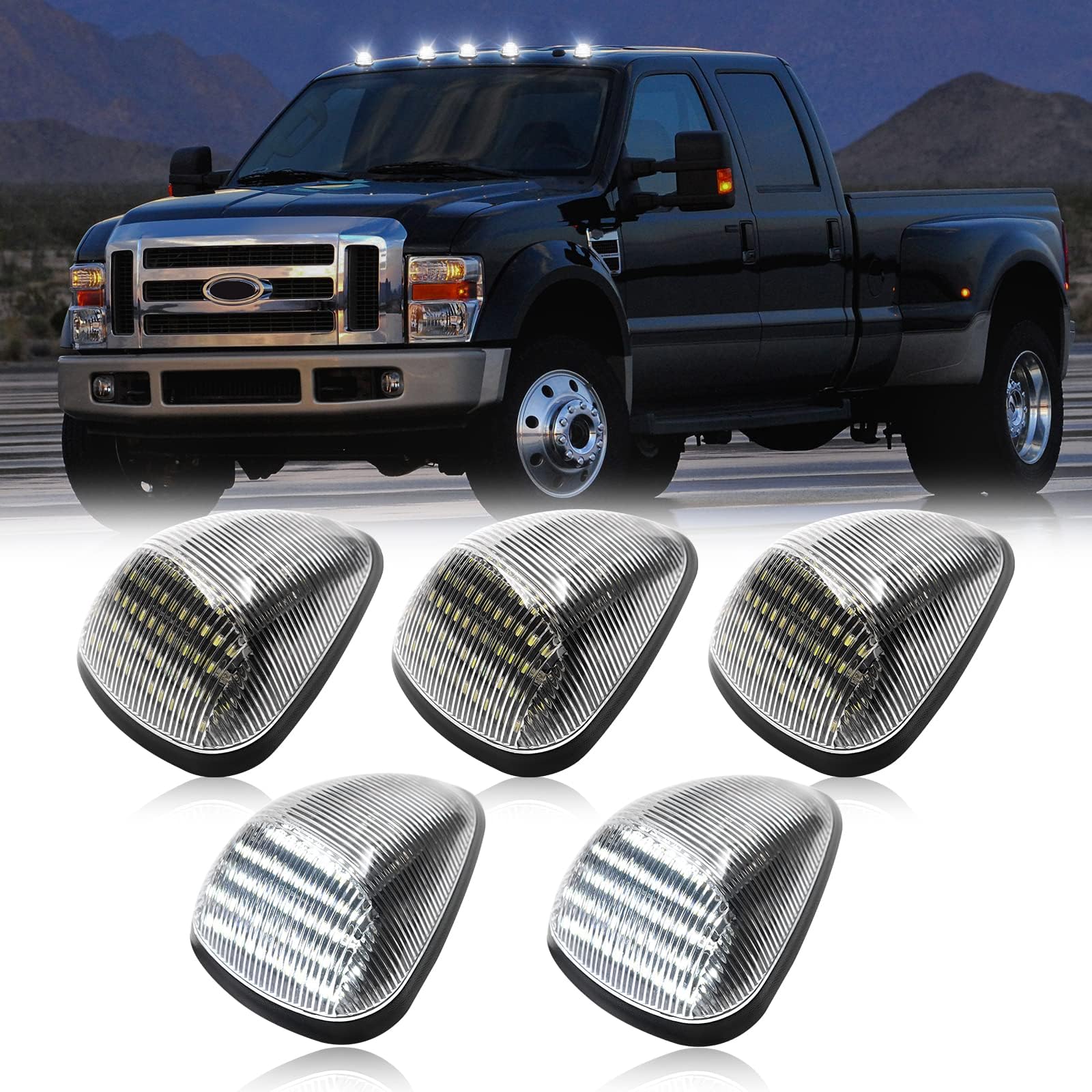 Amazon.com: SHINEFIT 5PCS LED Cab Roof Marker Lights Replacement for ...