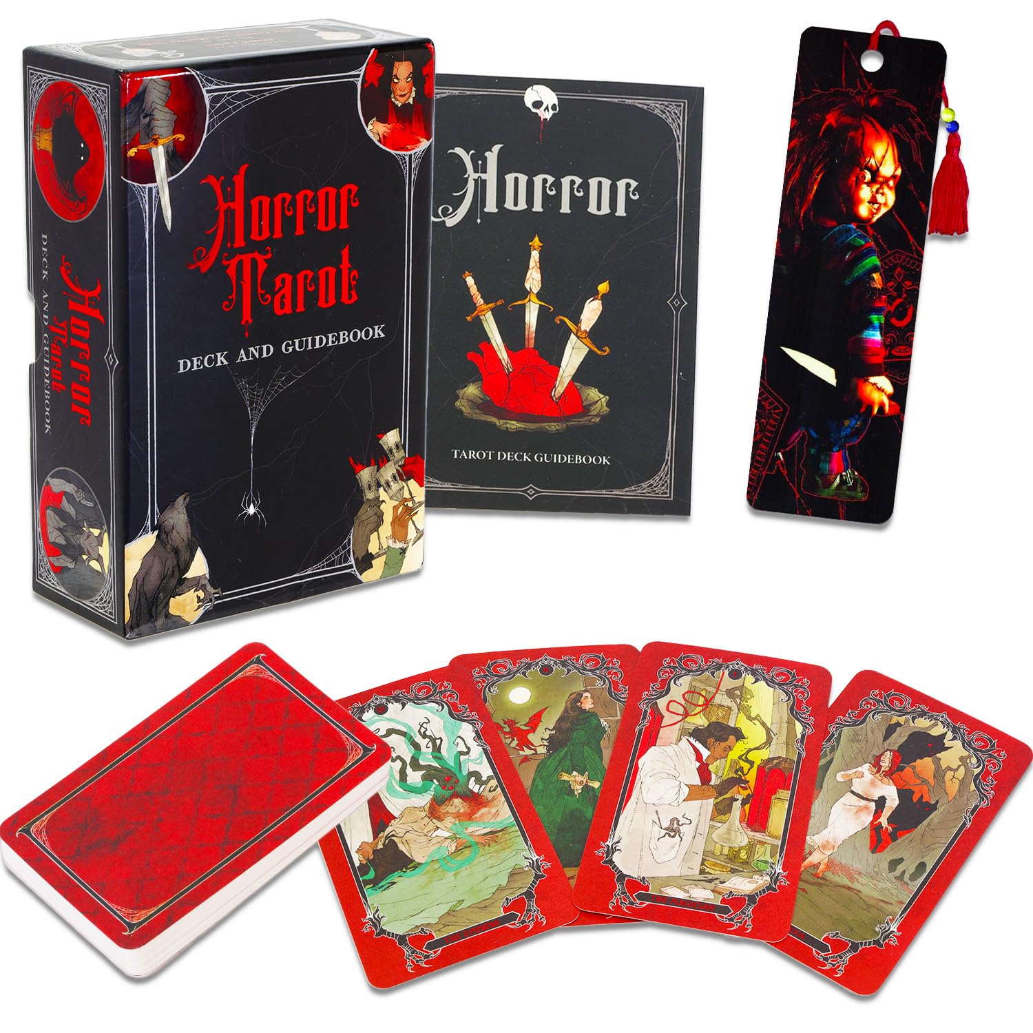 Amazon.com: Secret Origins Horror Tarot Card Deck - Bundle with Horror ...