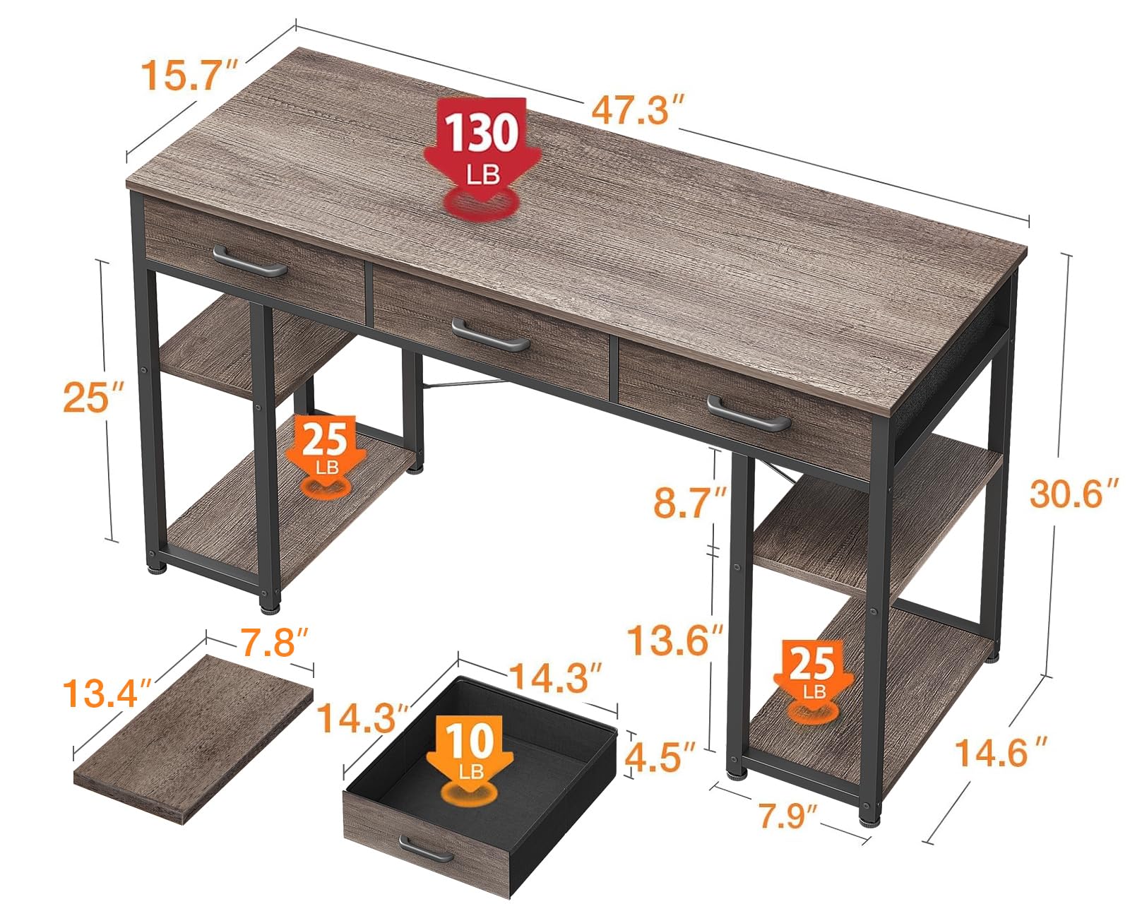 Snapklik.com : ODK Office Small Computer Desk: Home Table