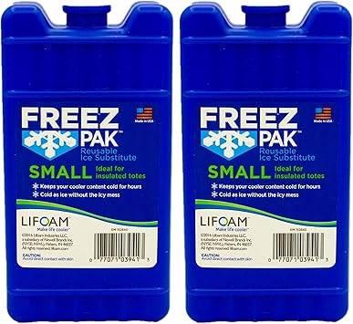 Amazon.com: Freez Pak Reusable Ice Pack (2 Pack) Ice Packs for Lunch ...
