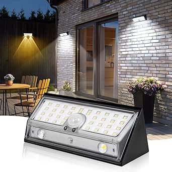 Amazon.co.jp: AGOTD Garden Light, Outdoor, Solar, Motion Sensor ...