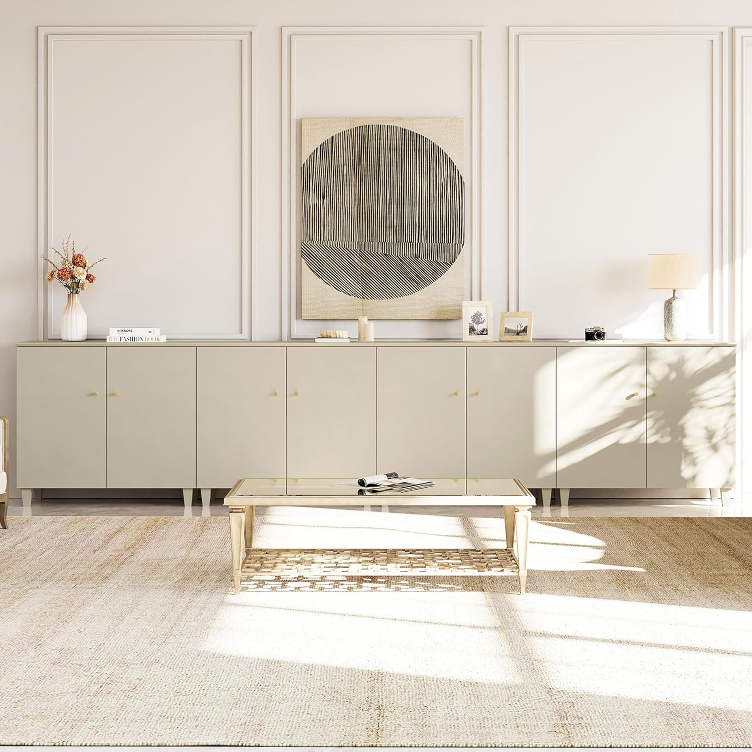 Amazon.com - WAMPAT Sideboards Buffet Cabinets with Doors, 4-in-1 Extra ...