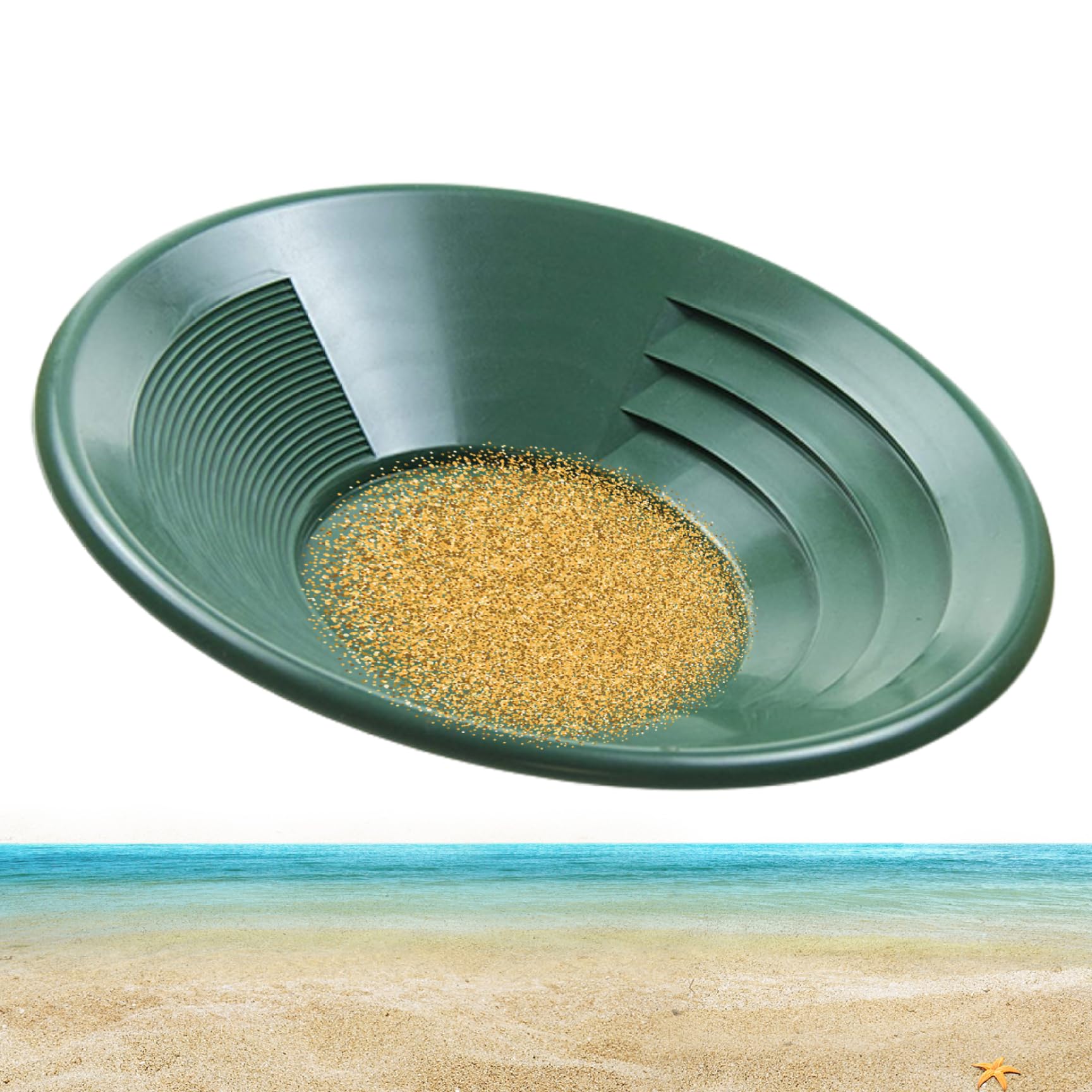 SMELEYOU Metal Detectors, Plastic Gold Panning 14inch Nugget Mining ...