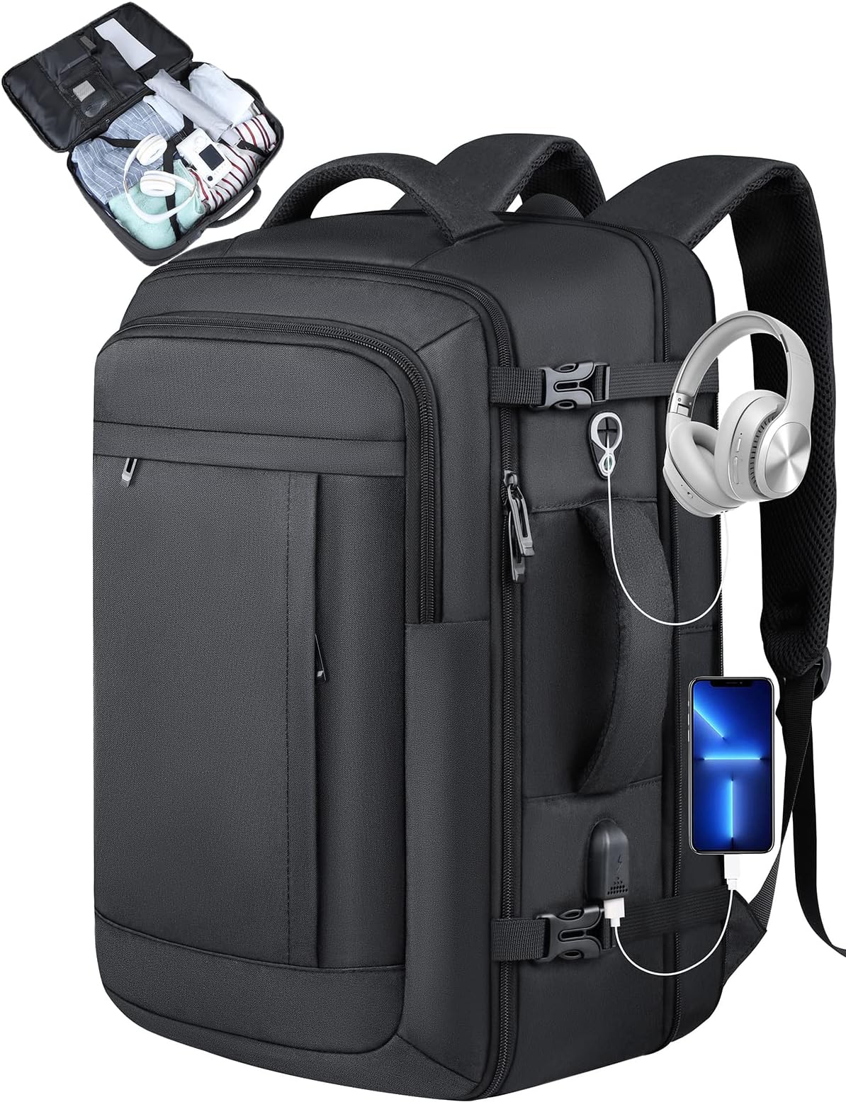 Amazon.com: Lapsouno Backpack, Carry On Backpack, Expandable Travel ...