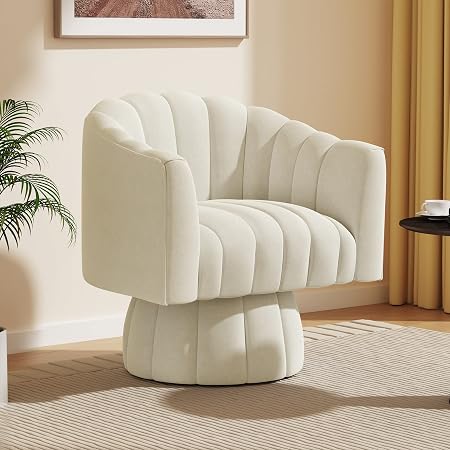 Amazon.com: Dewhut Mid Century 360 Degree Swivel Cuddle Barrel Accent ...