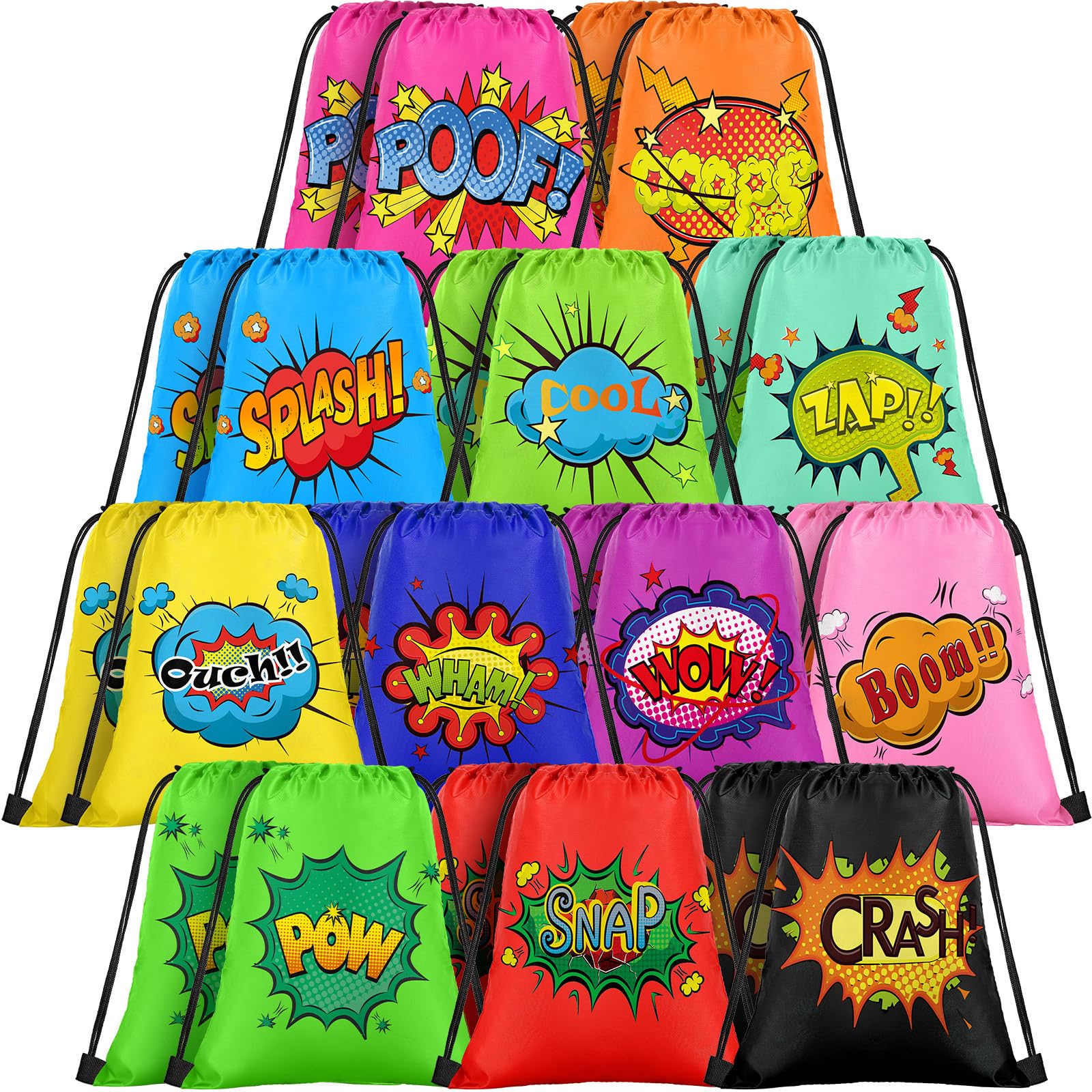 Amazon.com: Sadnyy 24 Pcs Hero Bags Hero Party Favor Bags Hero ...
