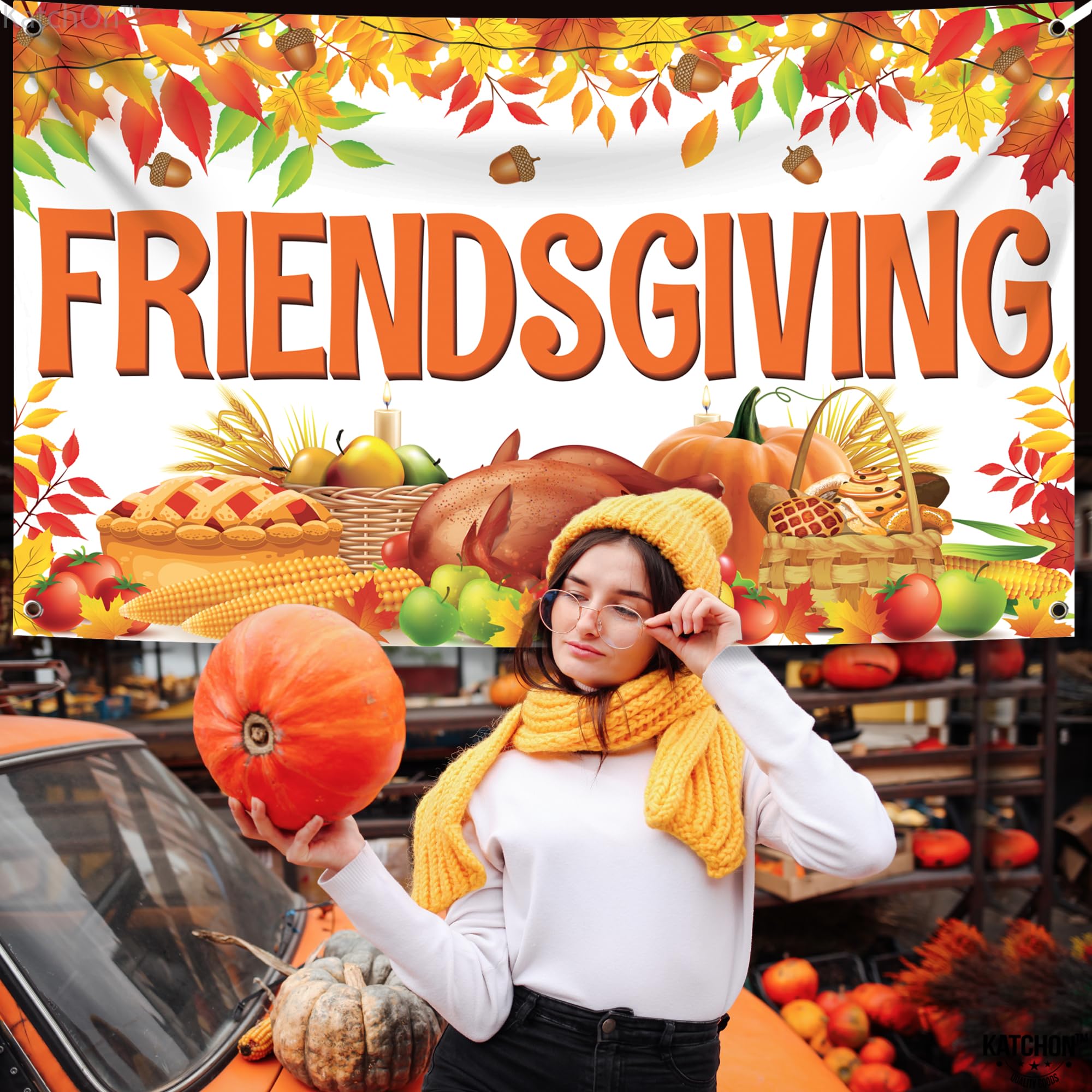 Snapklik.com : Friendsgiving Backdrop - XtraLarge, 72x44 Inch ...