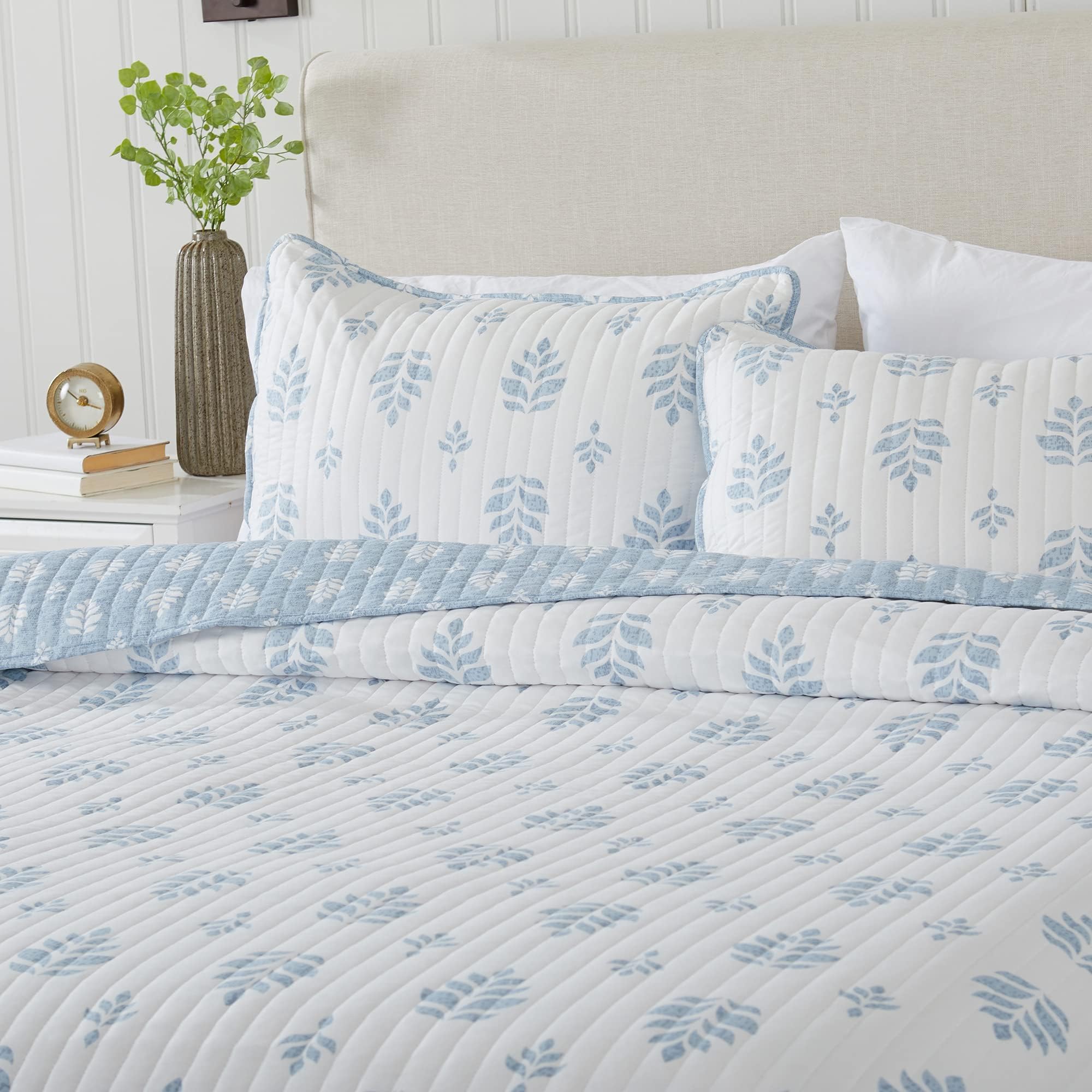 Amazon.com: Lucky Brand Quilt Set – 3-Piece Queen Size Quilt Sets with ...