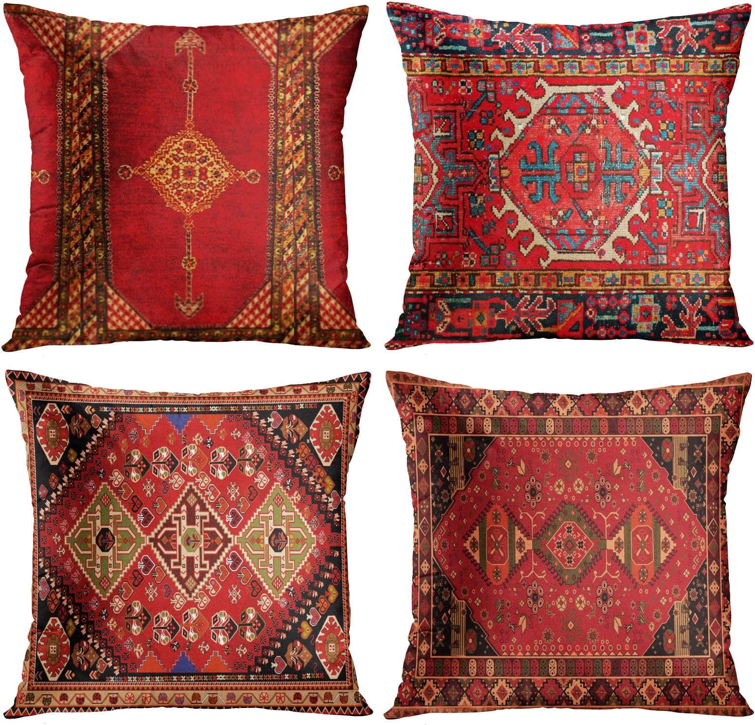 kekohoven Lot de 2 housses de coussin décoratives modernes pour canapé ...