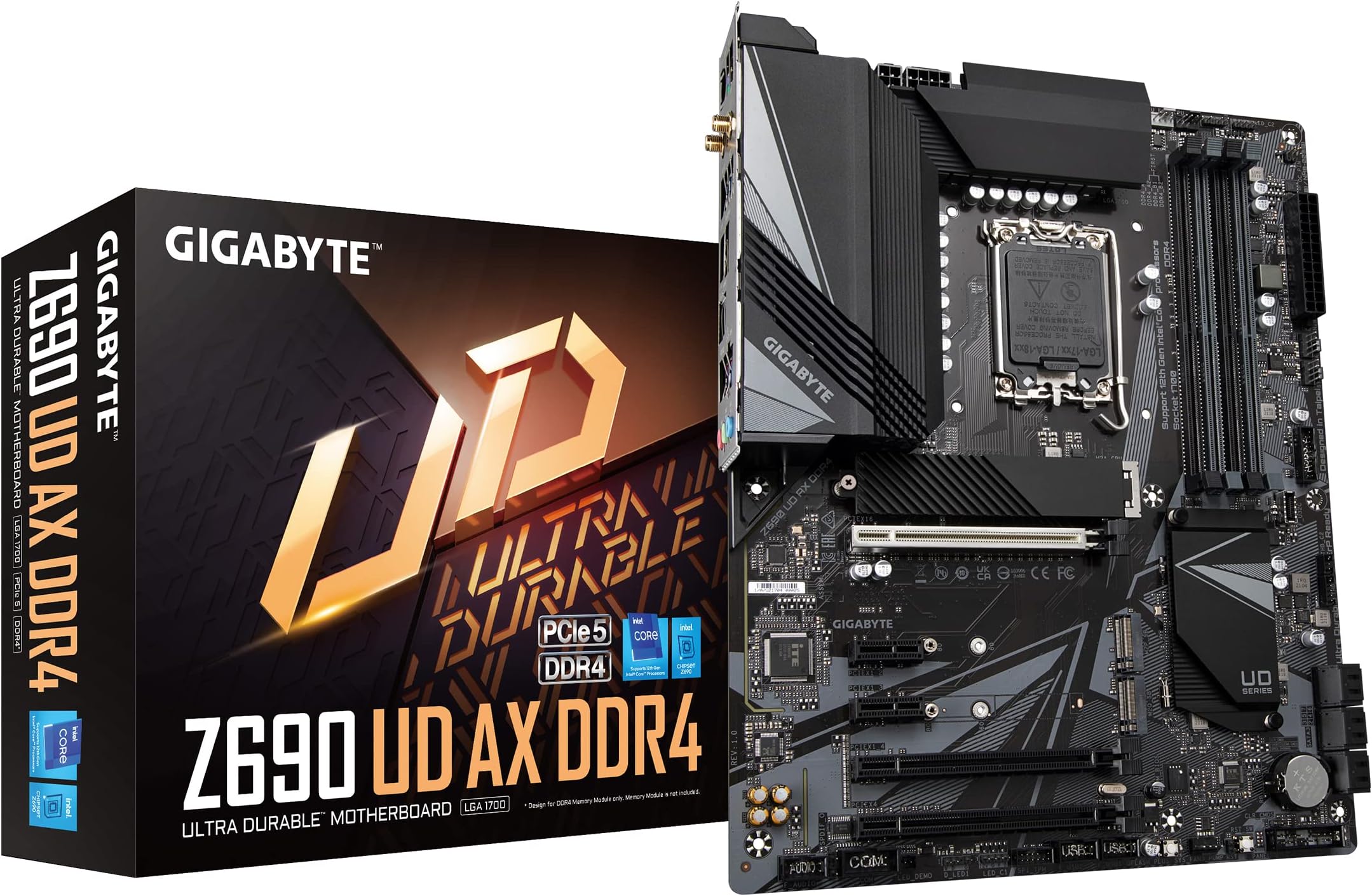 Amazon.com: GIGABYTE Z690 UD AX DDR4 (LGA 1700/ Intel Z690/ ATX/ DDR4 ...