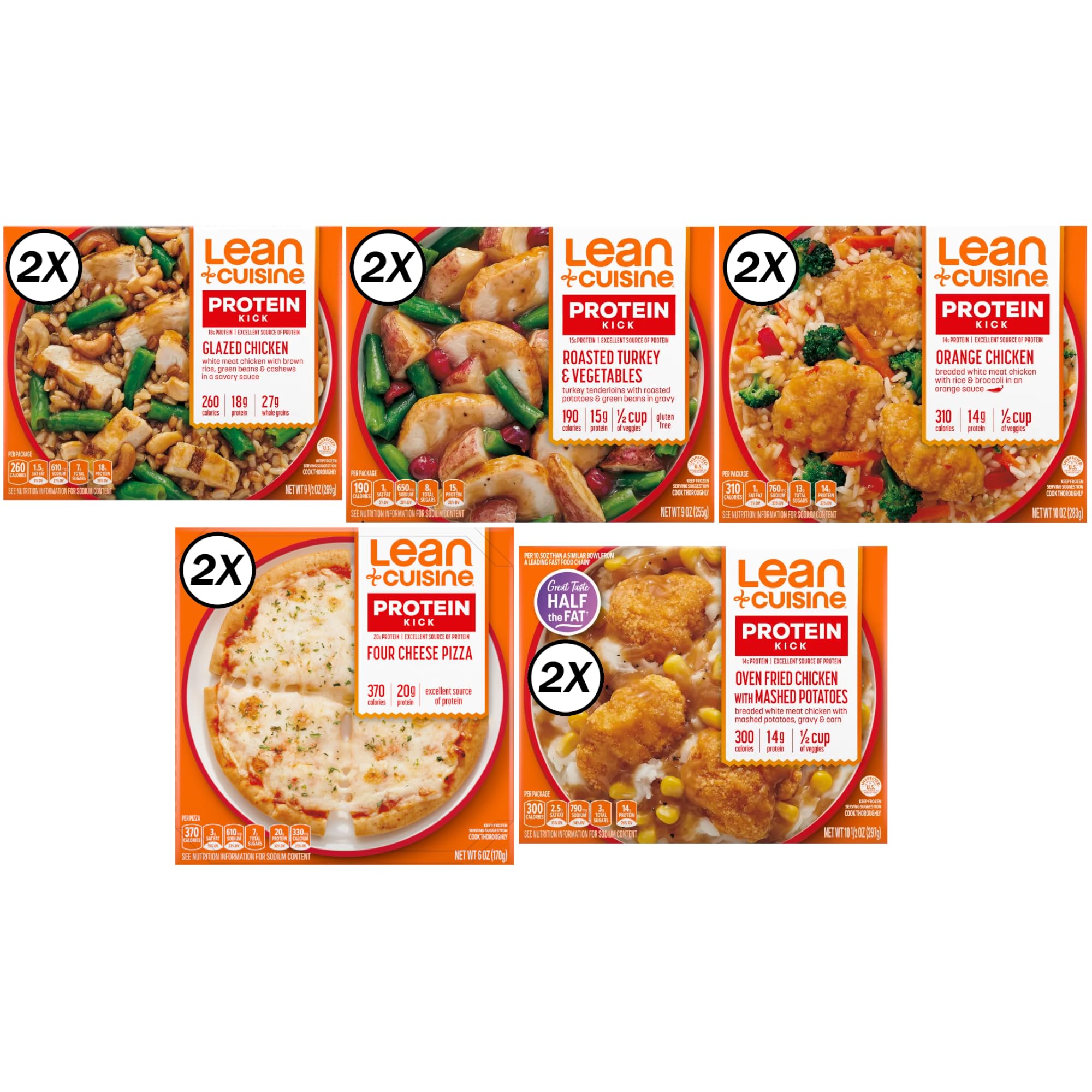 Amazon.com: Lean Cuisine Meal Bundle (Pack of 10) (Protein Powered ...