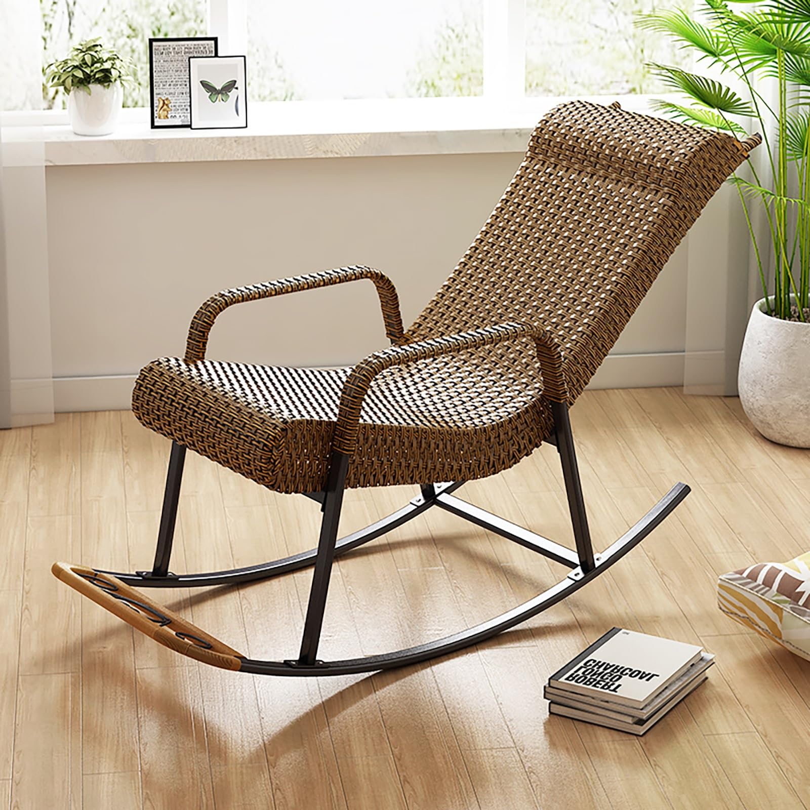 Modern Outdoor Rocking Chair Buy ReCLIPS Outdoor Rocking Chair Black