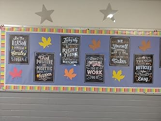 Amazon.com: Chalkboard Style Motivational Classroom Posters (11.5" x 17 ...