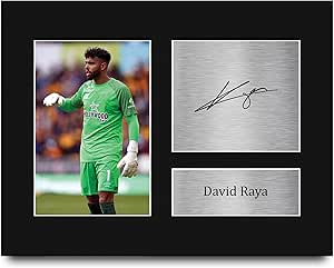 Amazon.com: HWC Trading David Raya Brentford Gifts Printed Signed ...