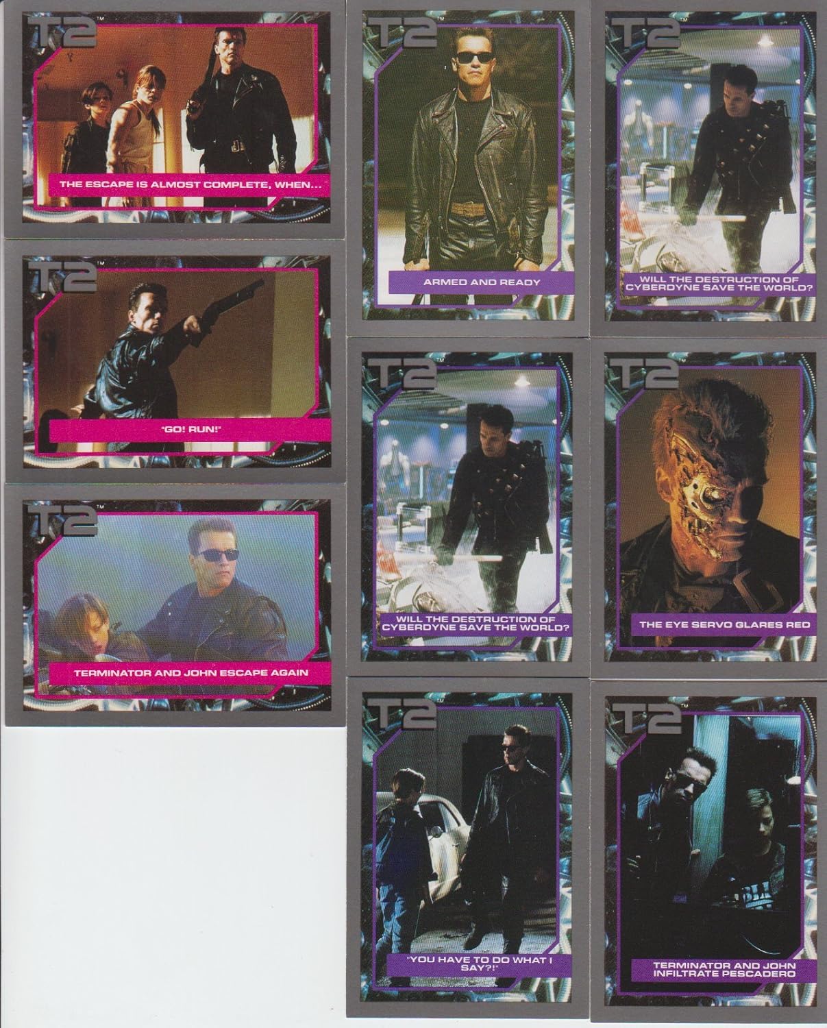 1991 Impel Terminator 2 17 Card Lot with Sarah Connor at Amazon's ...