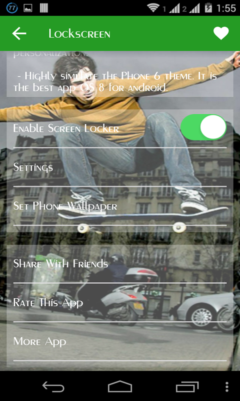 Skateboard Lockscreen Wallpaper:Amazon.co.uk:Appstore for Android