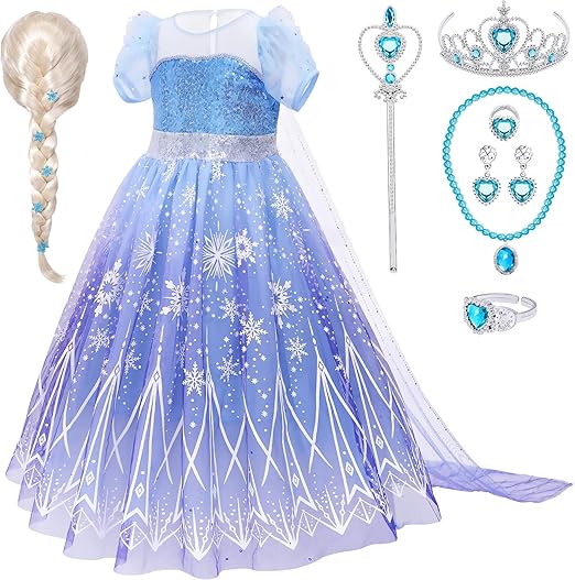 Amazon.com: Latocos Princess Dress Costume for Girls Kids Toddlers ...