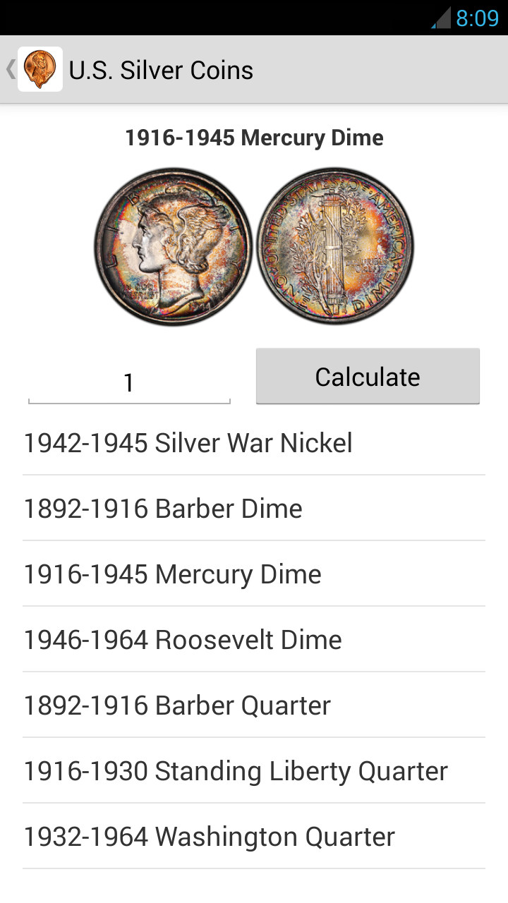 PCGS Coinflation - Gold & Silver Melt Values - App on Amazon Appstore