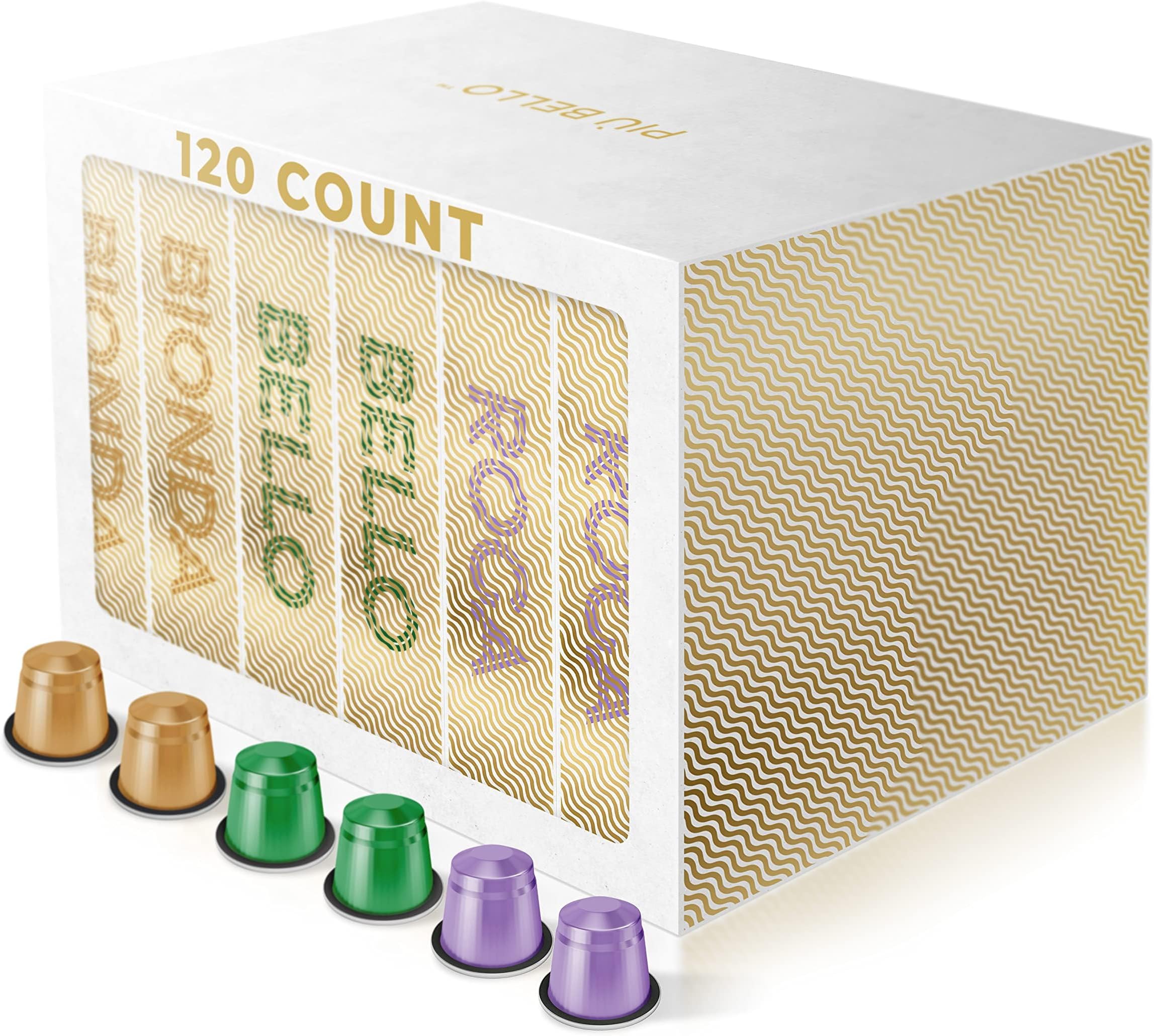 Amazon.com: Piu Bello Coffee Pods Variety Pack - Nespresso Machine ...