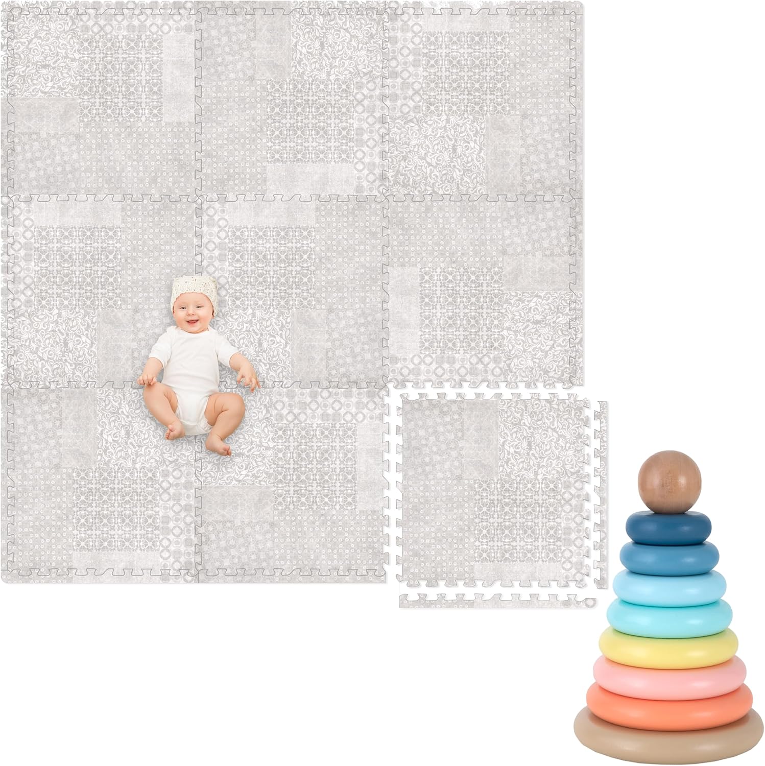 Amazon.com: Play Platoon Non-Toxic Kids Play Mats for Floor, Extra ...