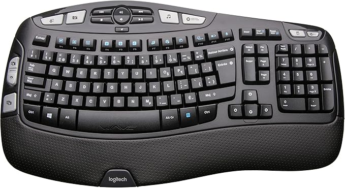 Logitech MK550 Wireless Wave Keyboard and Mouse Combo - Includes ...