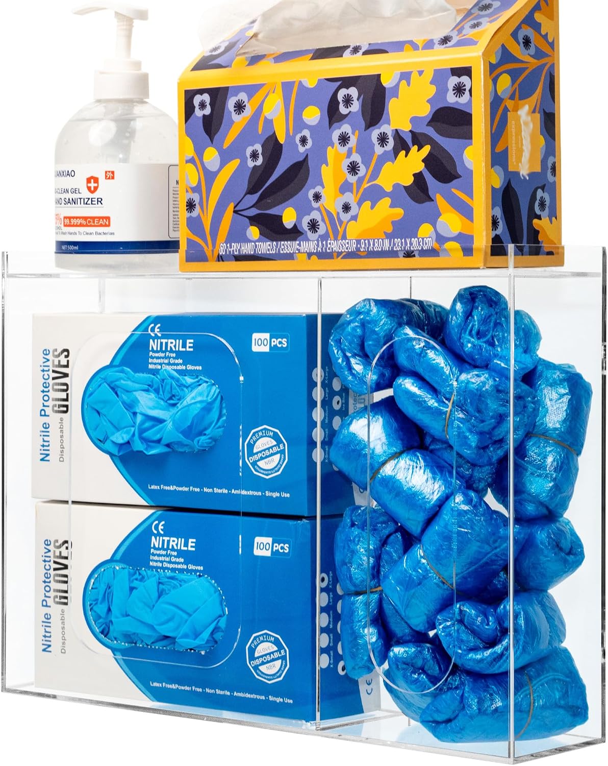 SEANADO Acrylic Disposable Glove Holder for Wall Mount or Tabletop ...