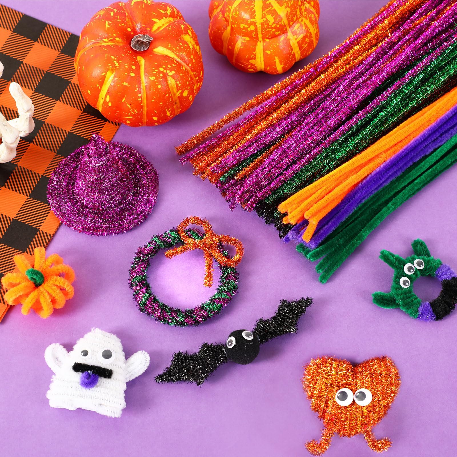Pipe Cleaner Target Caydo 200 Pieces 4 Color Halloween Pipe Cleaners ...