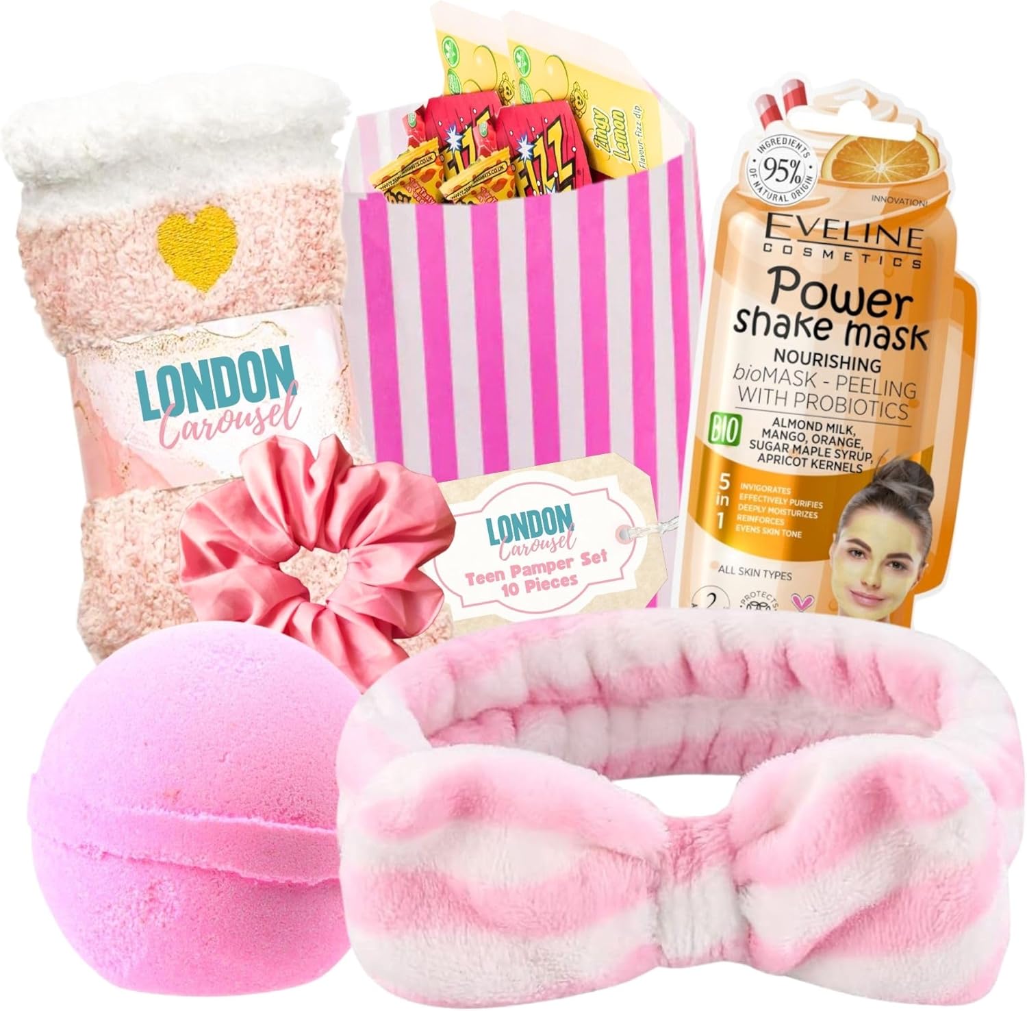 Pamper Gifts for Teens - Girls Pamper Set Includes Soft Spa Headband ...