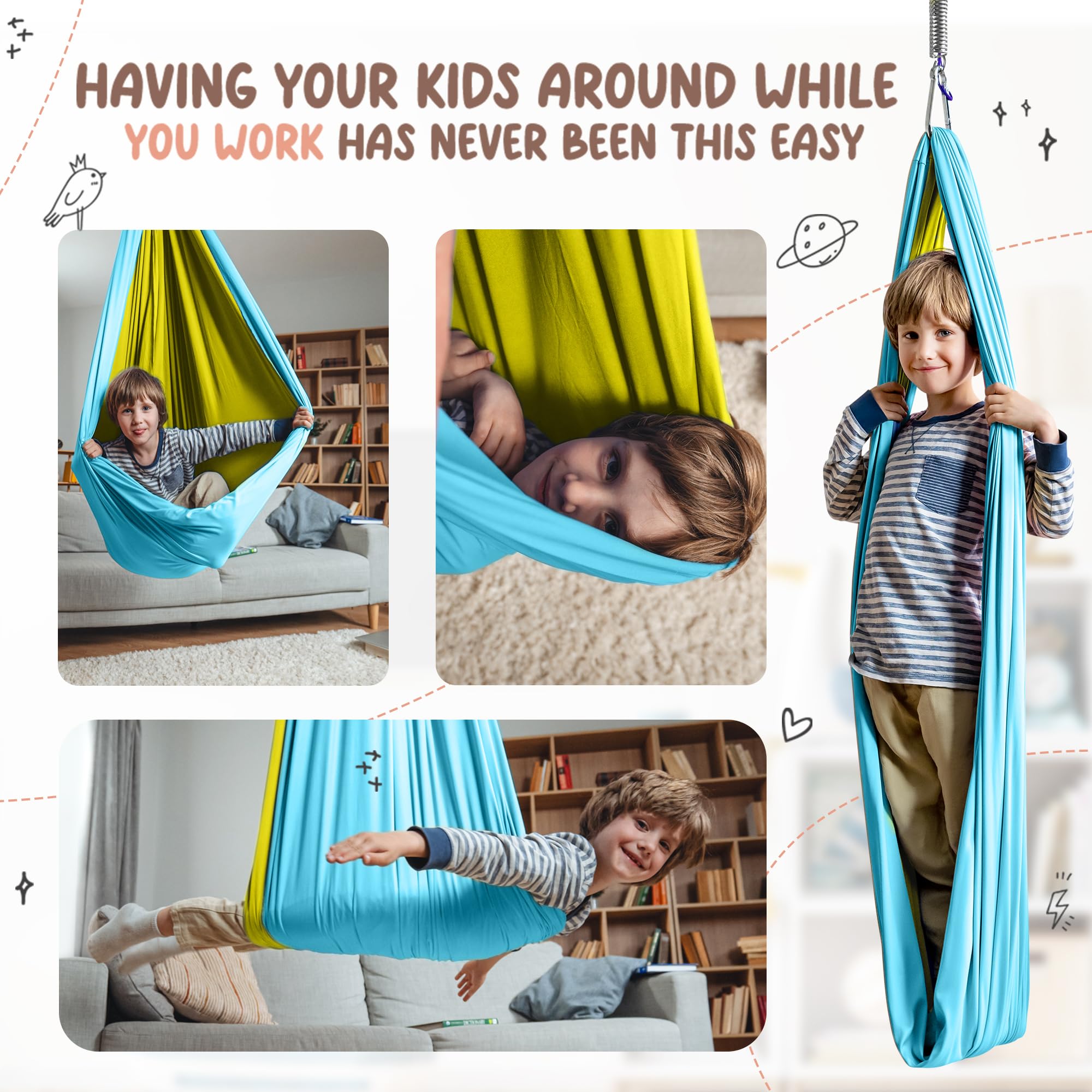 Snapklik.com : Sensory Swing Innovative Multi-Directional Spring ...