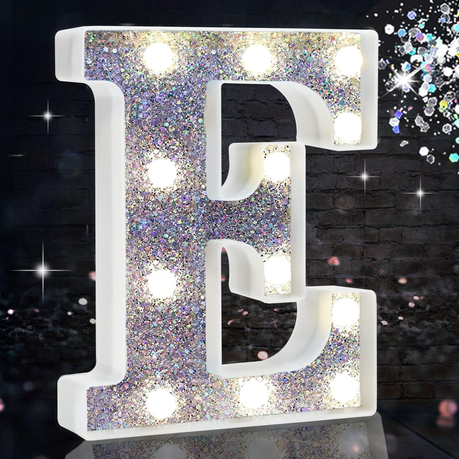 Amazon.com: Light Up Letters, Glittery Letter Lights Battery Powered ...