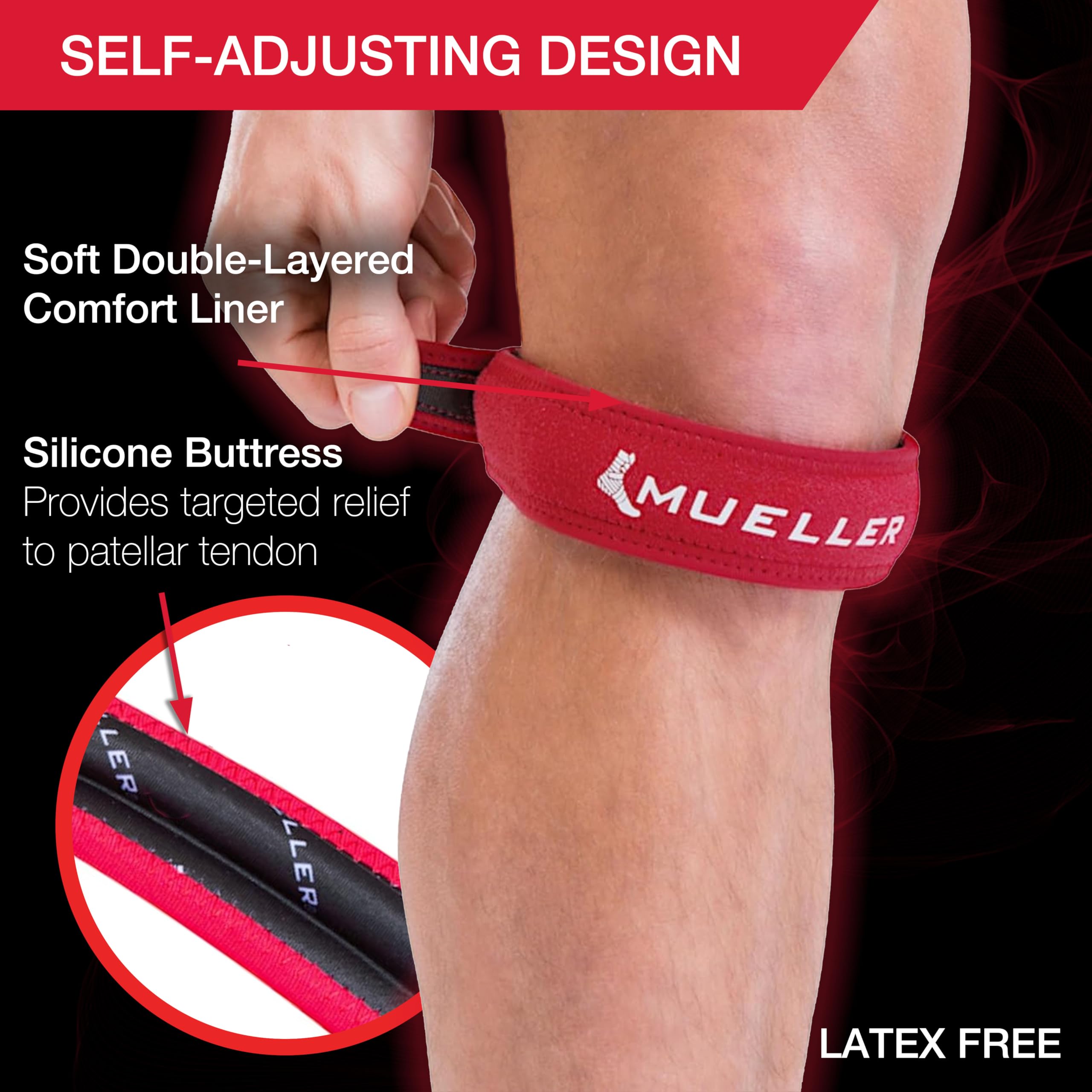 Snapklik.com : MUELLER Sports Medicine Jumpers Knee Single Strap For ...