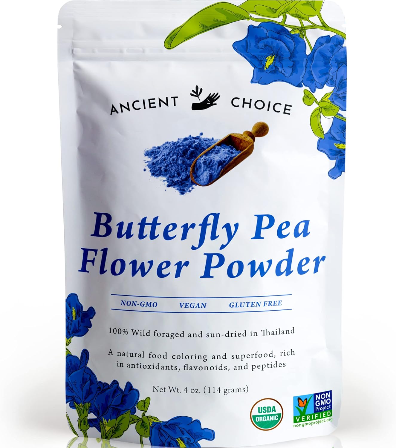 Ancient Choice - Butterfly Pea Flower Powder (4 ounce) | Matcha Azul ...