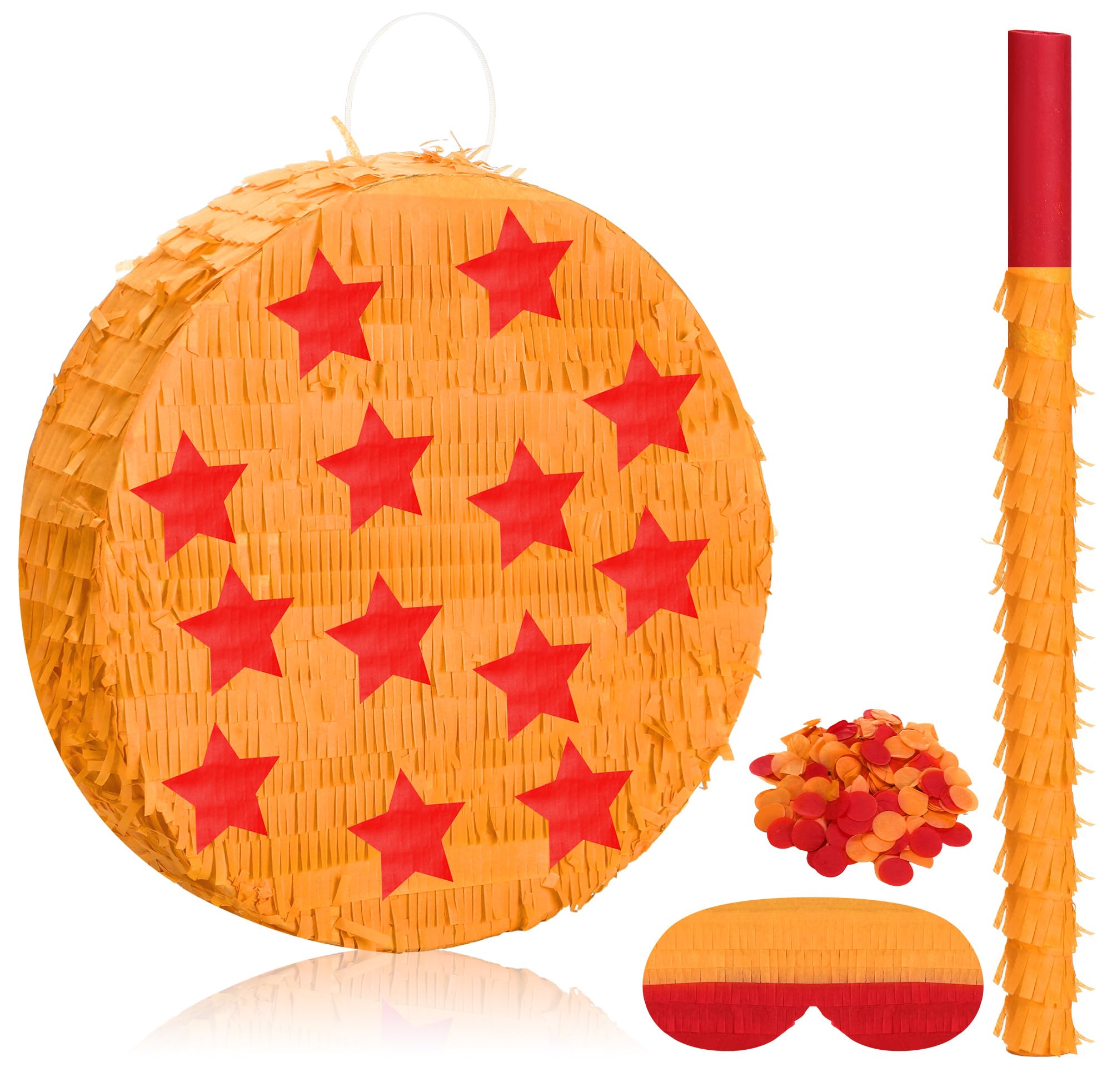 Snapklik.com : Anime Theme Pinata Party Birthday Decorations Orange And ...